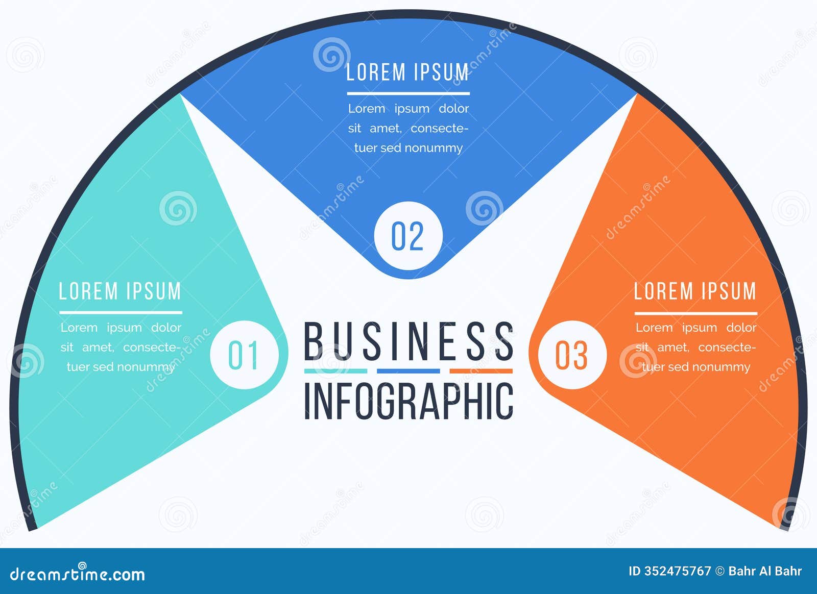 Infographic Business Design 3 Steps, Objects, Elements or Options ...
