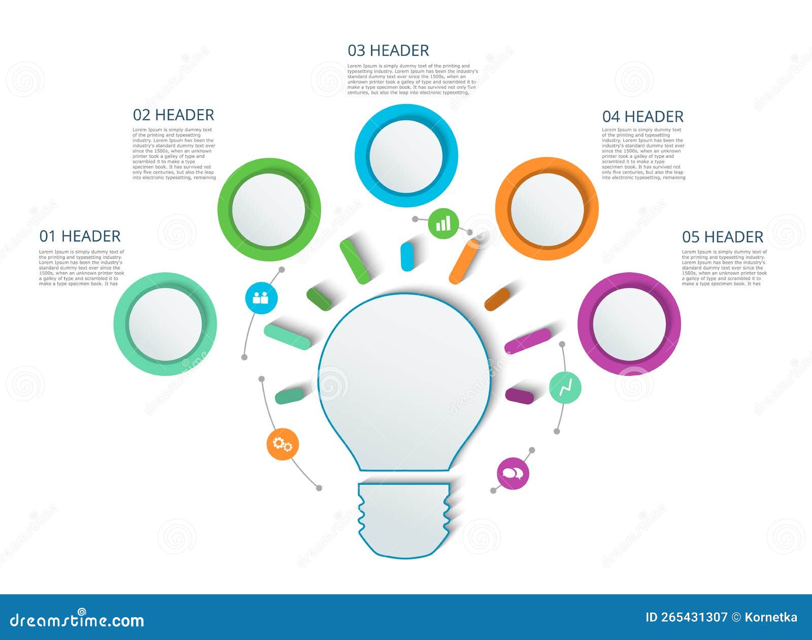 Infographic Business Idea. Thinking Ideas Brain, Innovation Concept ...
