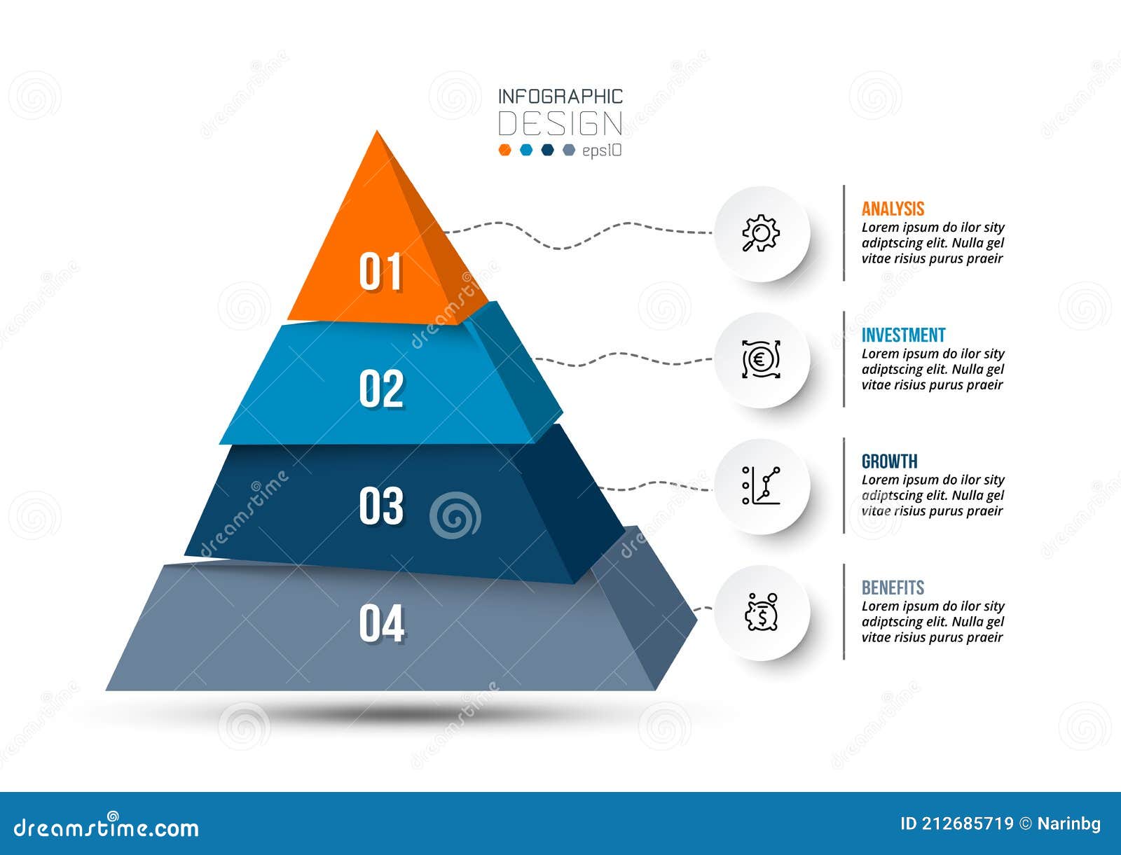 Marketing Pyramid - The Vector Infographic Royalty-Free Stock Image ...