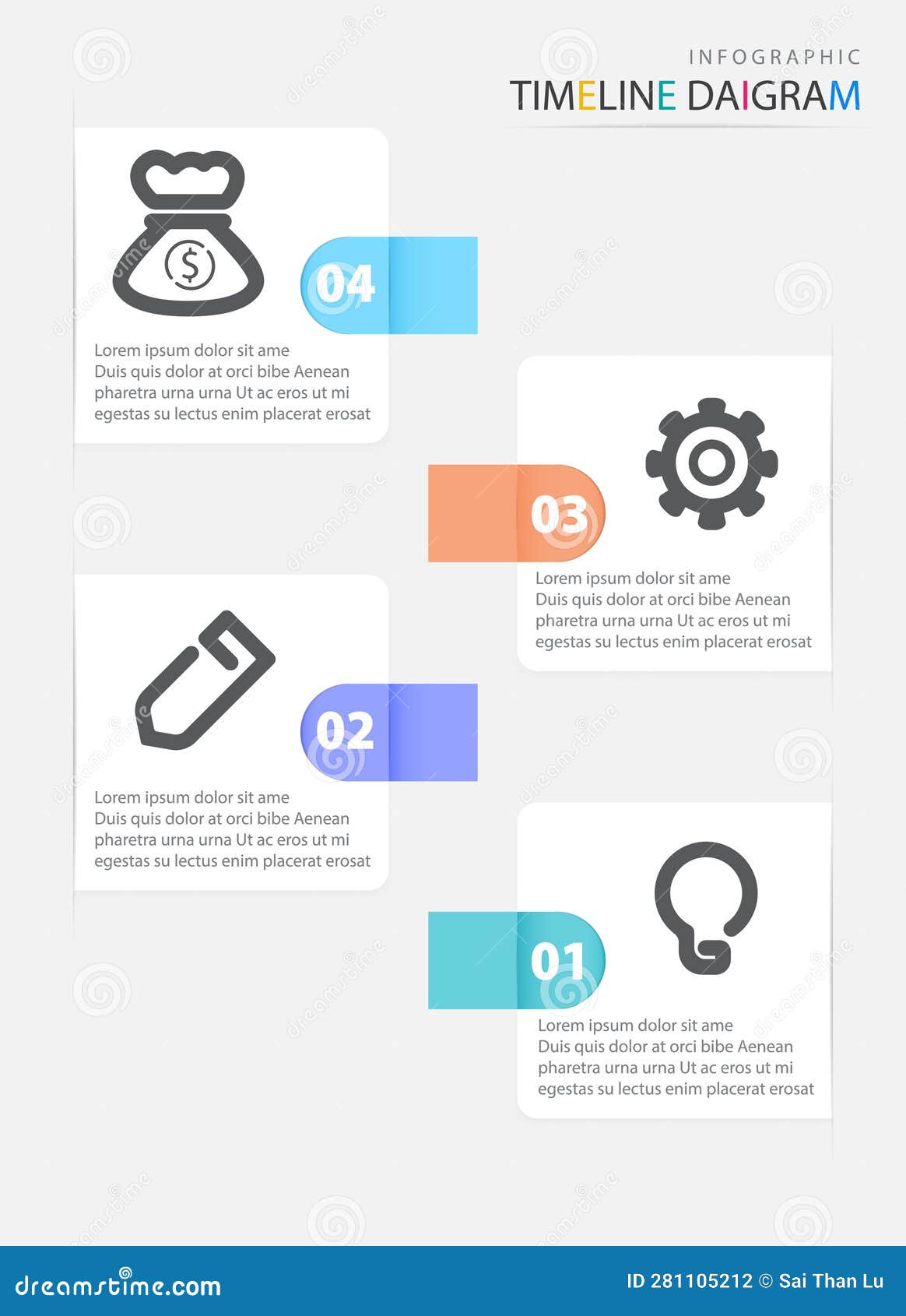Modern Infographic Elements with Charts, Diagrams, Processes Stock ...