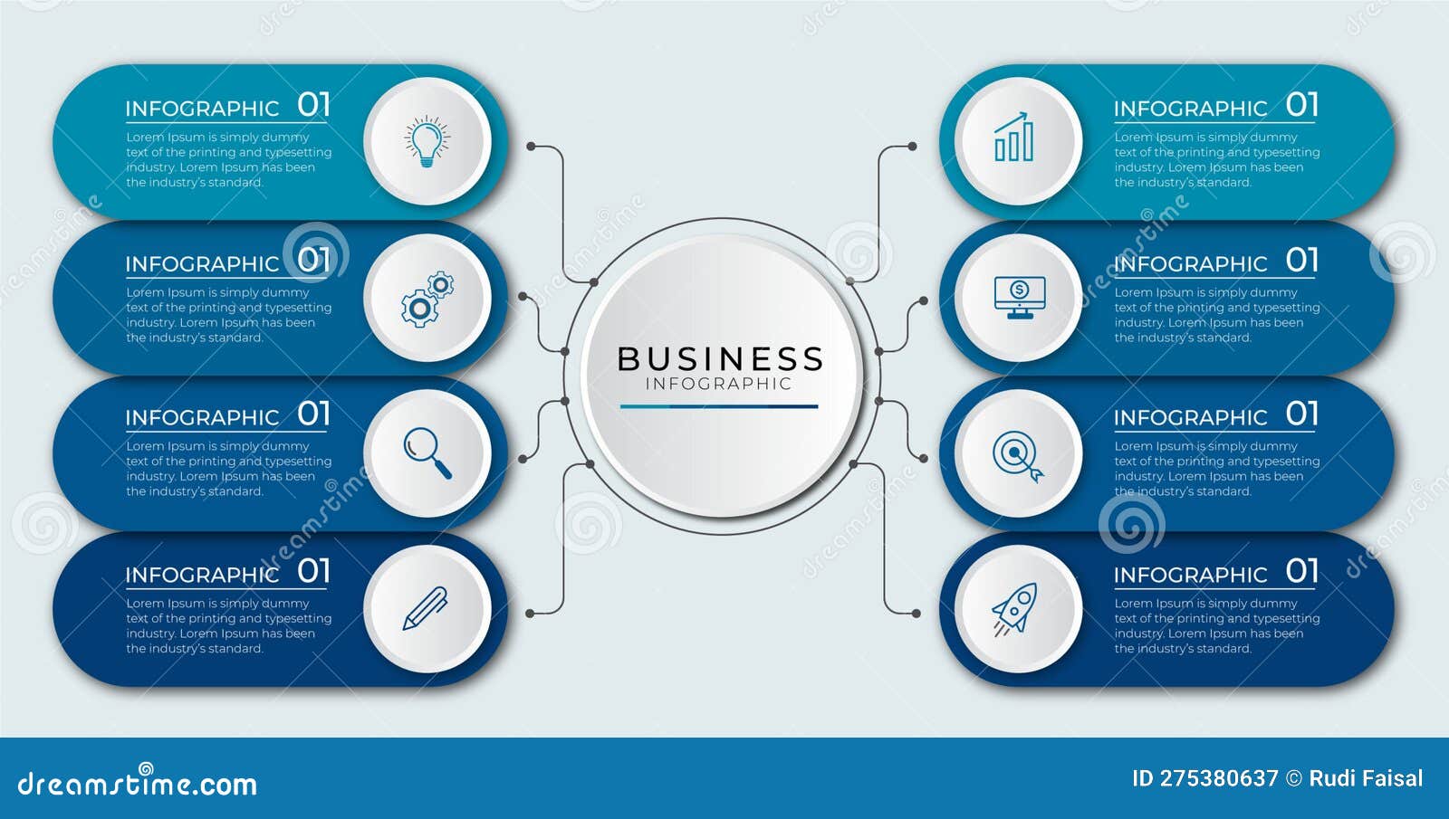 Tree Steps Modern Business Infographic Template Design Stock ...