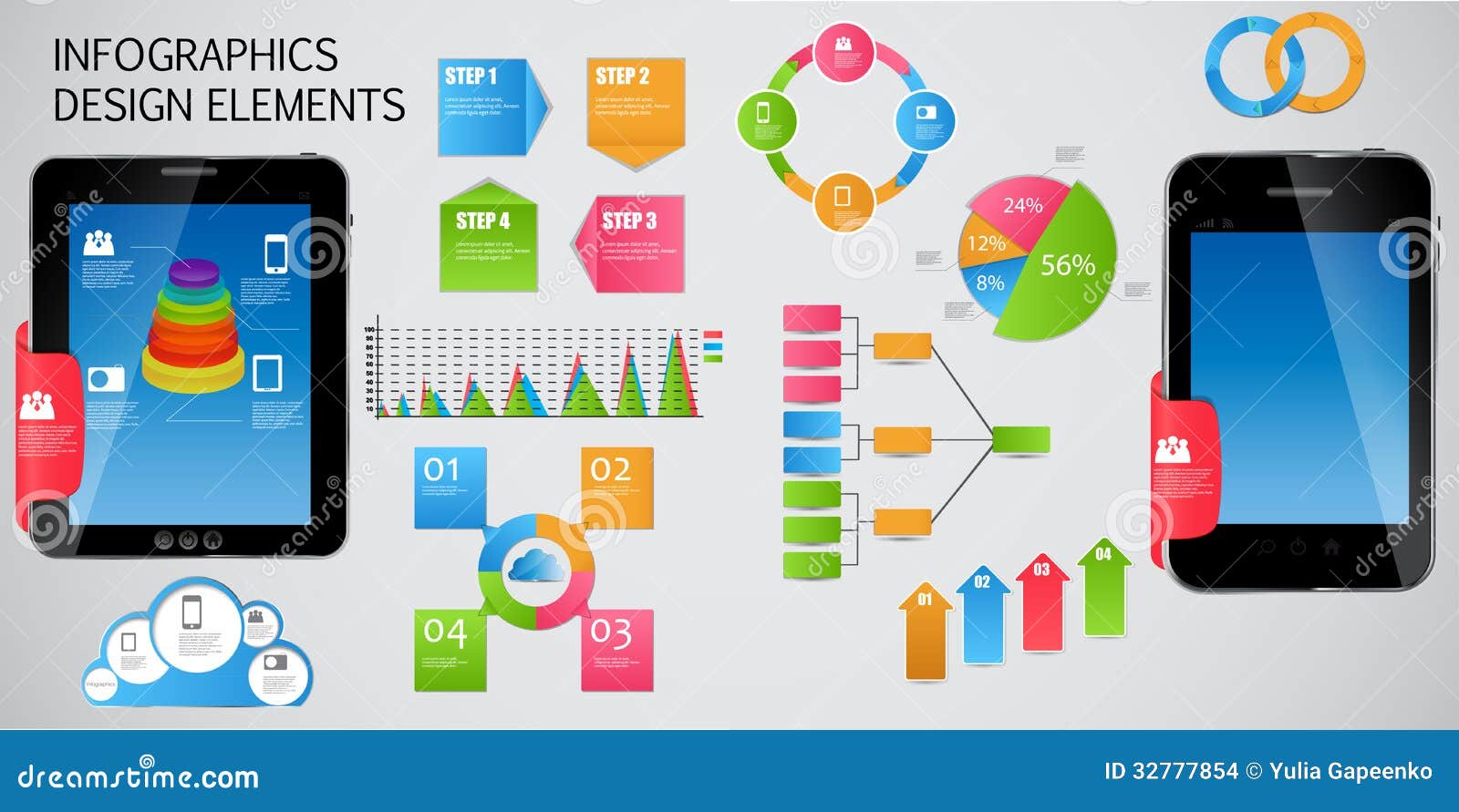 Infographic Business Template Vector Illustration Stock Vector ...