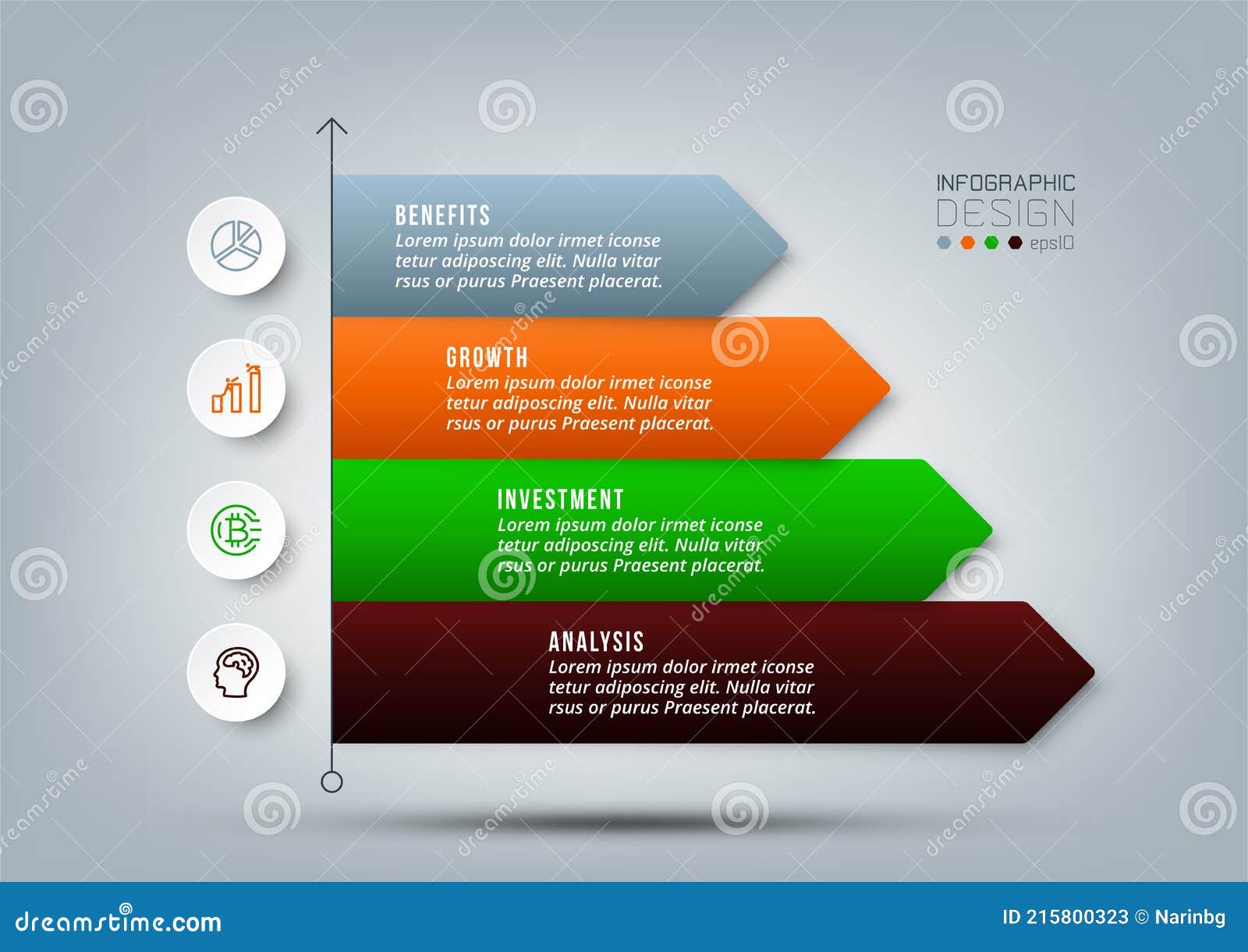 Business Work Flow Infographic Template Stock Vector - Illustration of ...