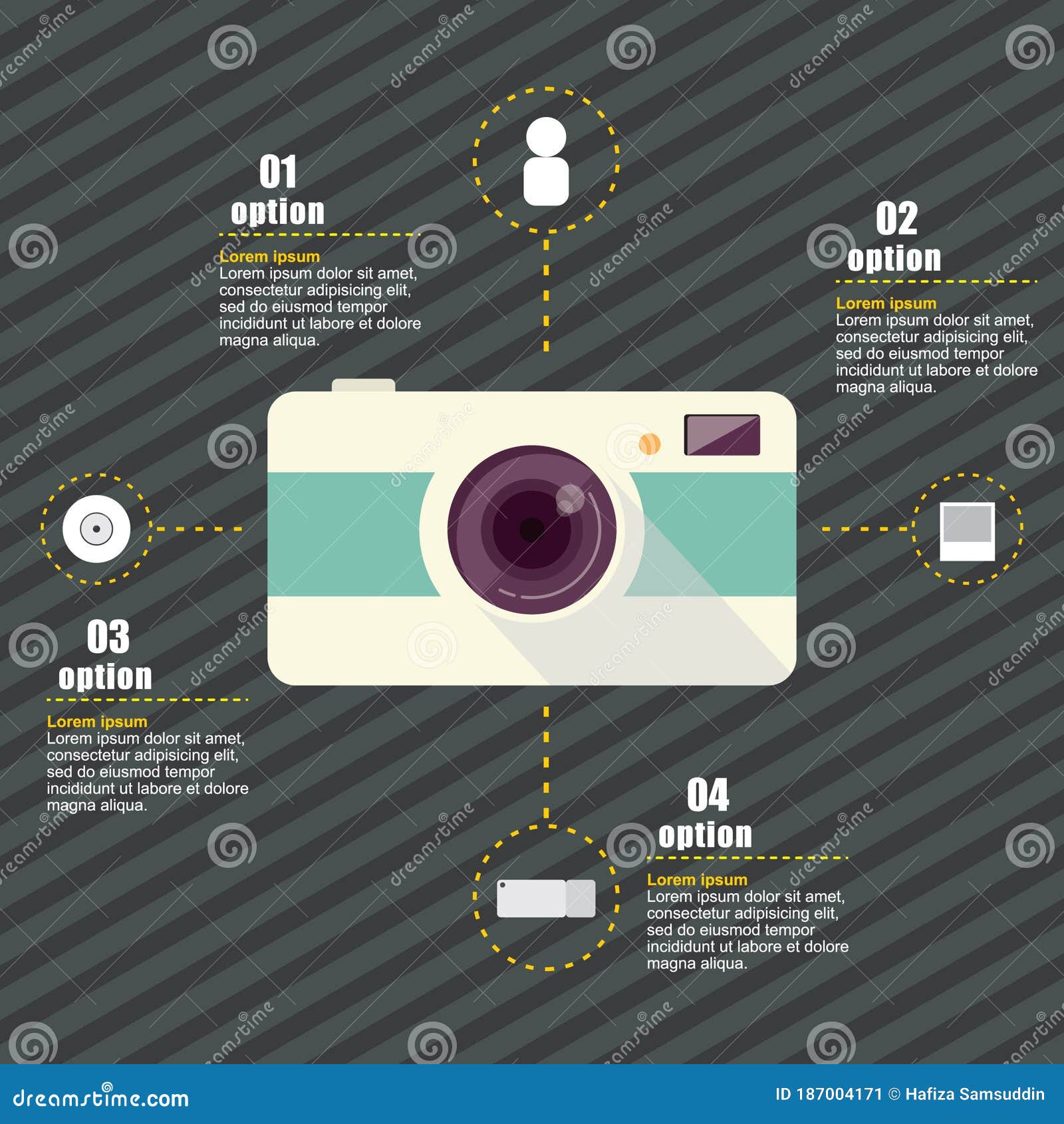 Infographic of Camera. Vector Illustration Decorative Design Stock ...