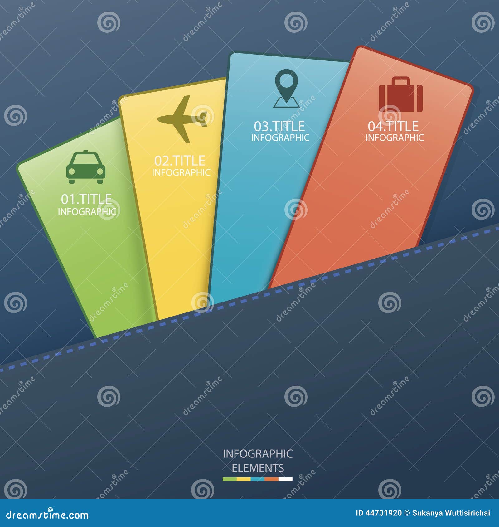 Infographic Card Report Template. Vector | CartoonDealer.com #52386581