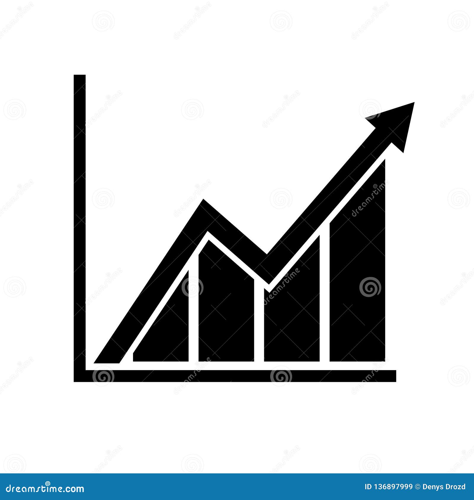 Infographic. Chart Icon. Growing Graph Symbol. Stock Vector ...