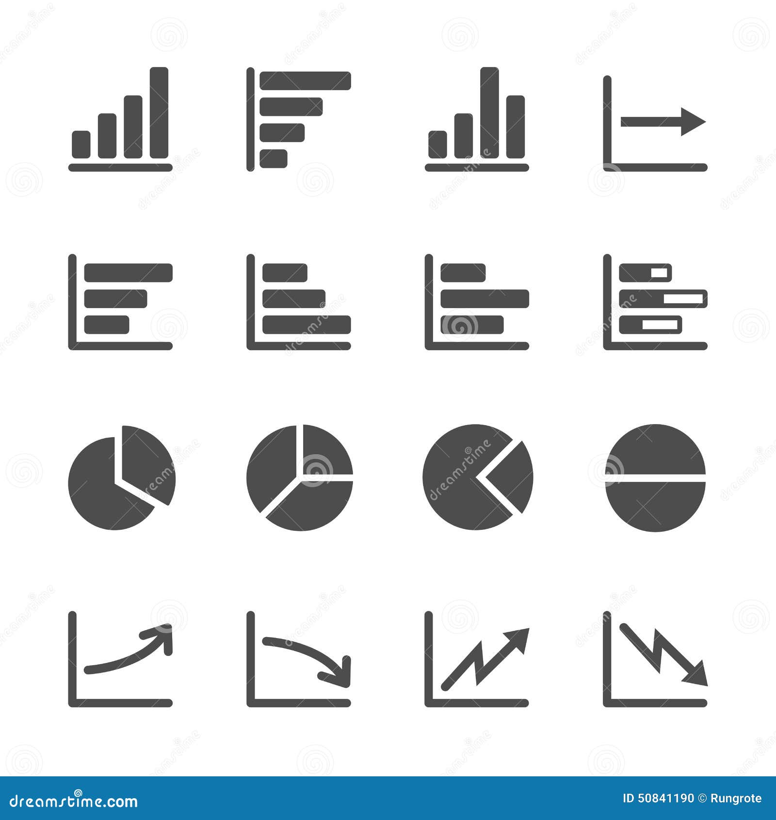 Infographic and Chart Icon Set 3, Vector Eps10 Stock Vector ...