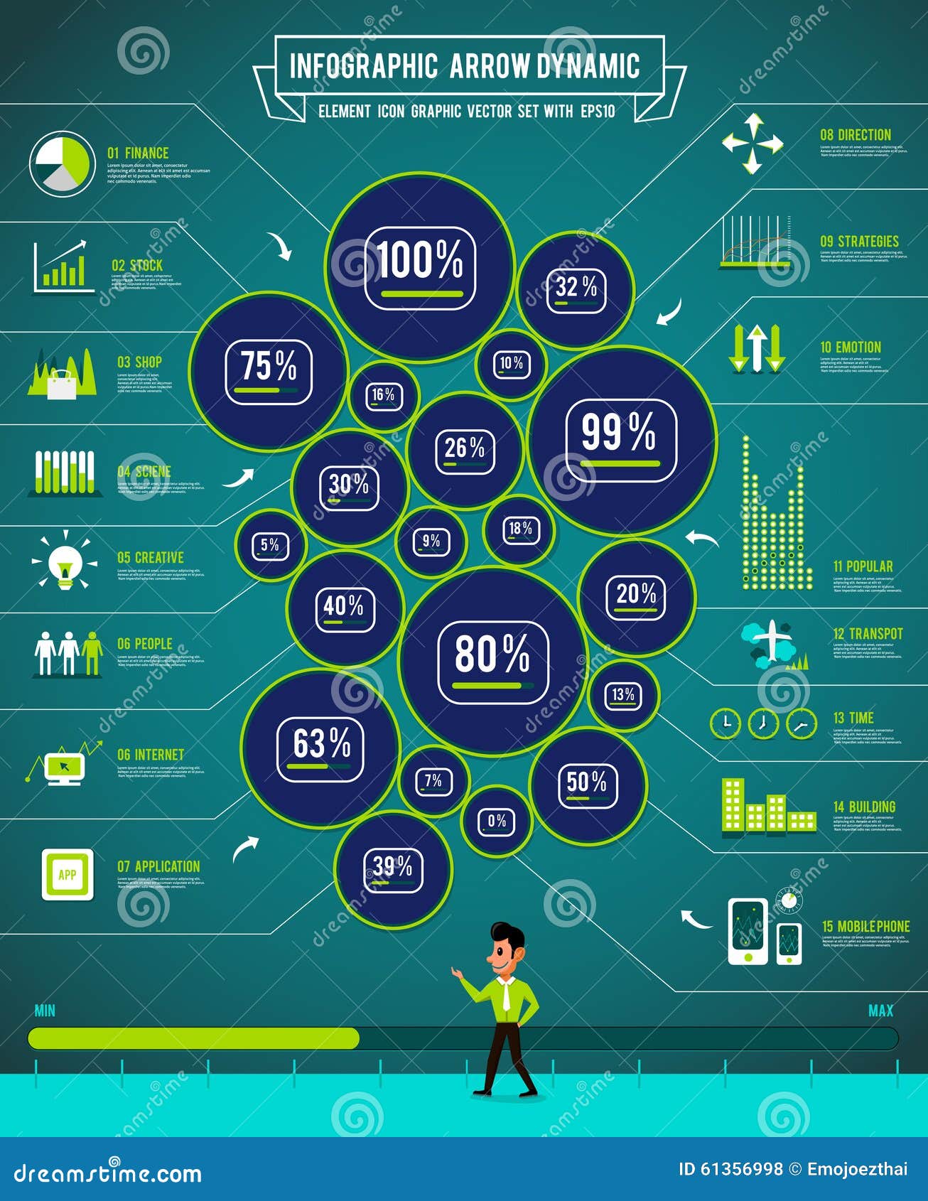 Infographic chart stock vector. Illustration of arrow - 61356998