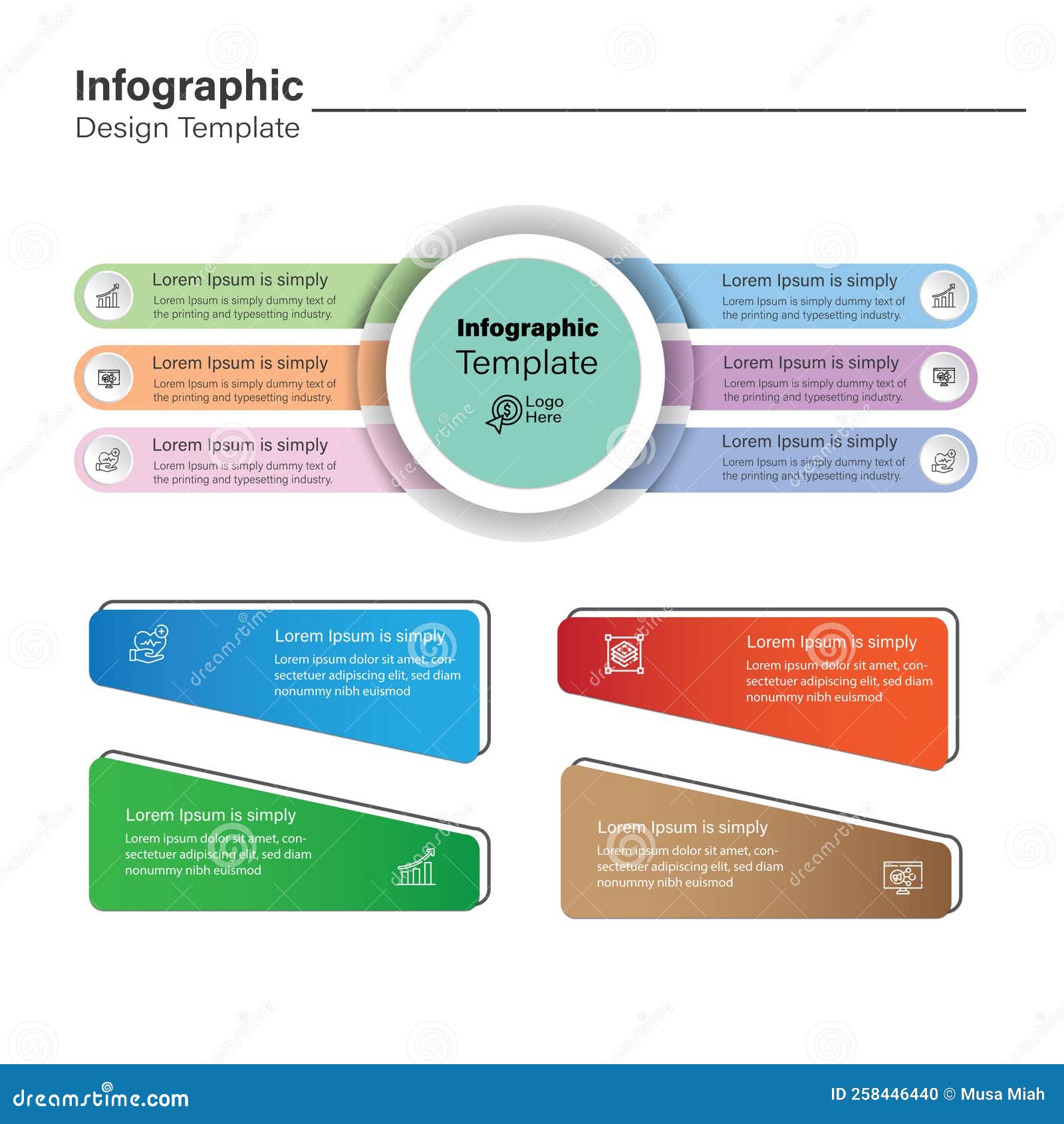 Infographic Chart Template for Data Presentation, Infographic Template ...