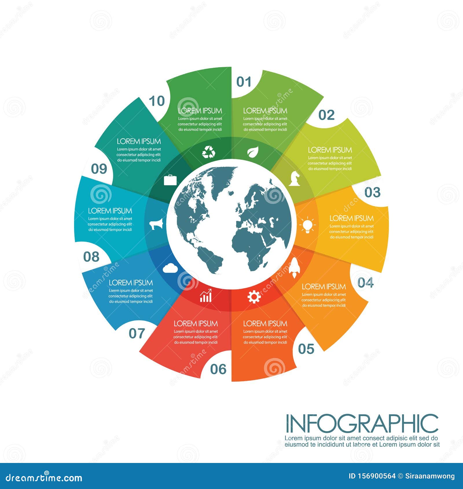Infographic chart template stock vector. Illustration of plan - 156900564