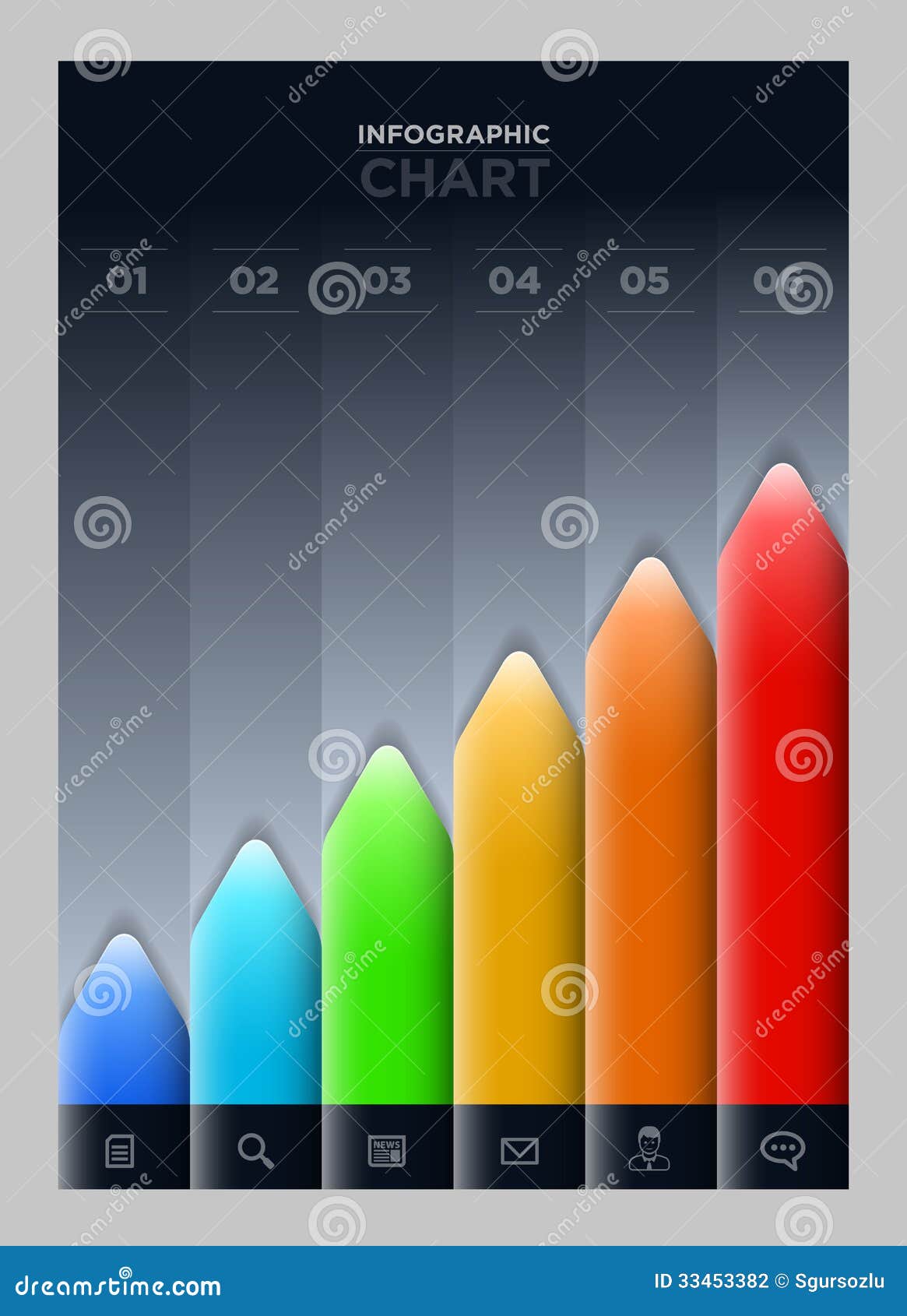 Infographic Chart stock vector. Illustration of business - 33453382