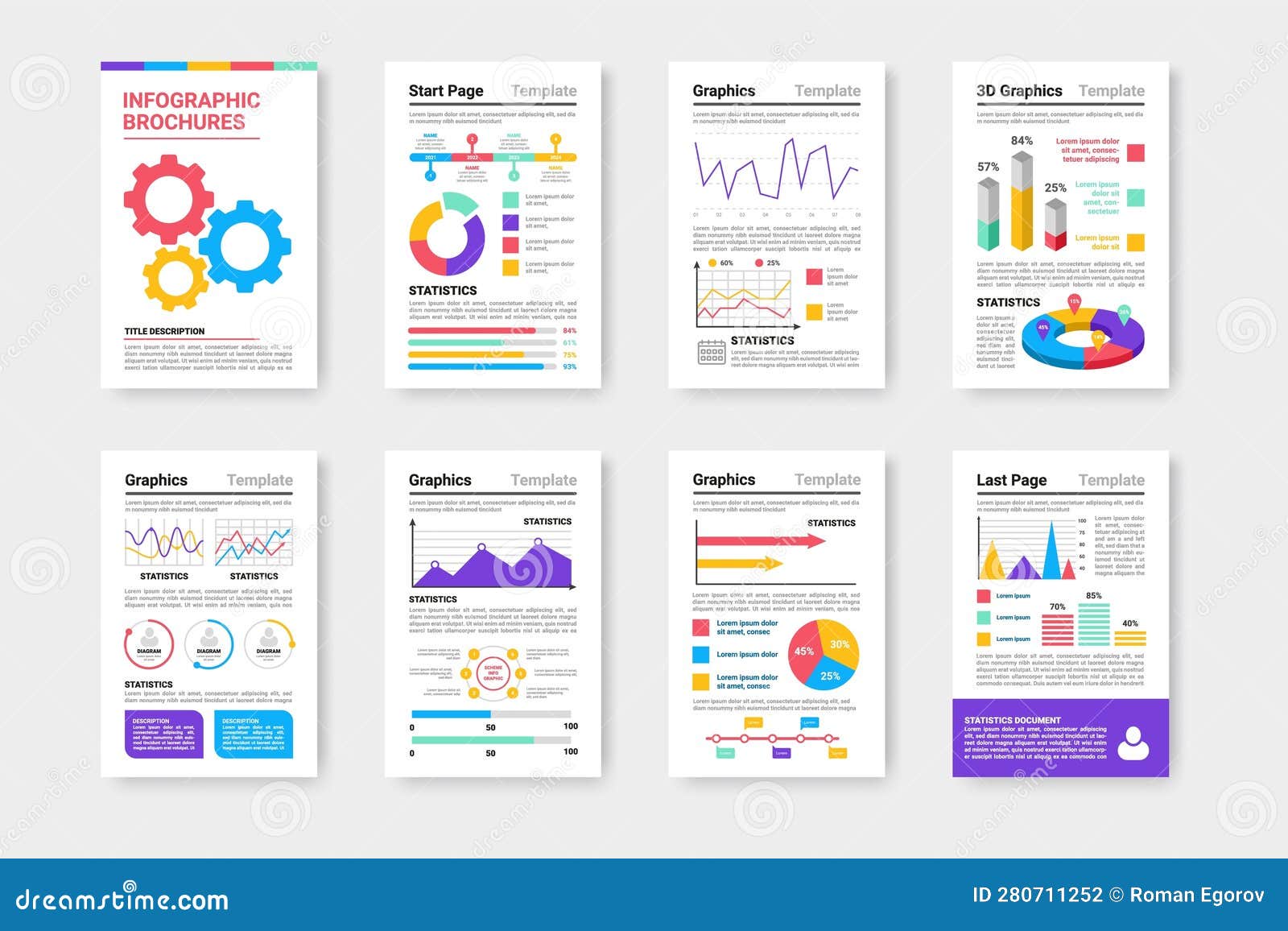 Infographic Charts. Business Graph. Corporate Documents. Analytics ...