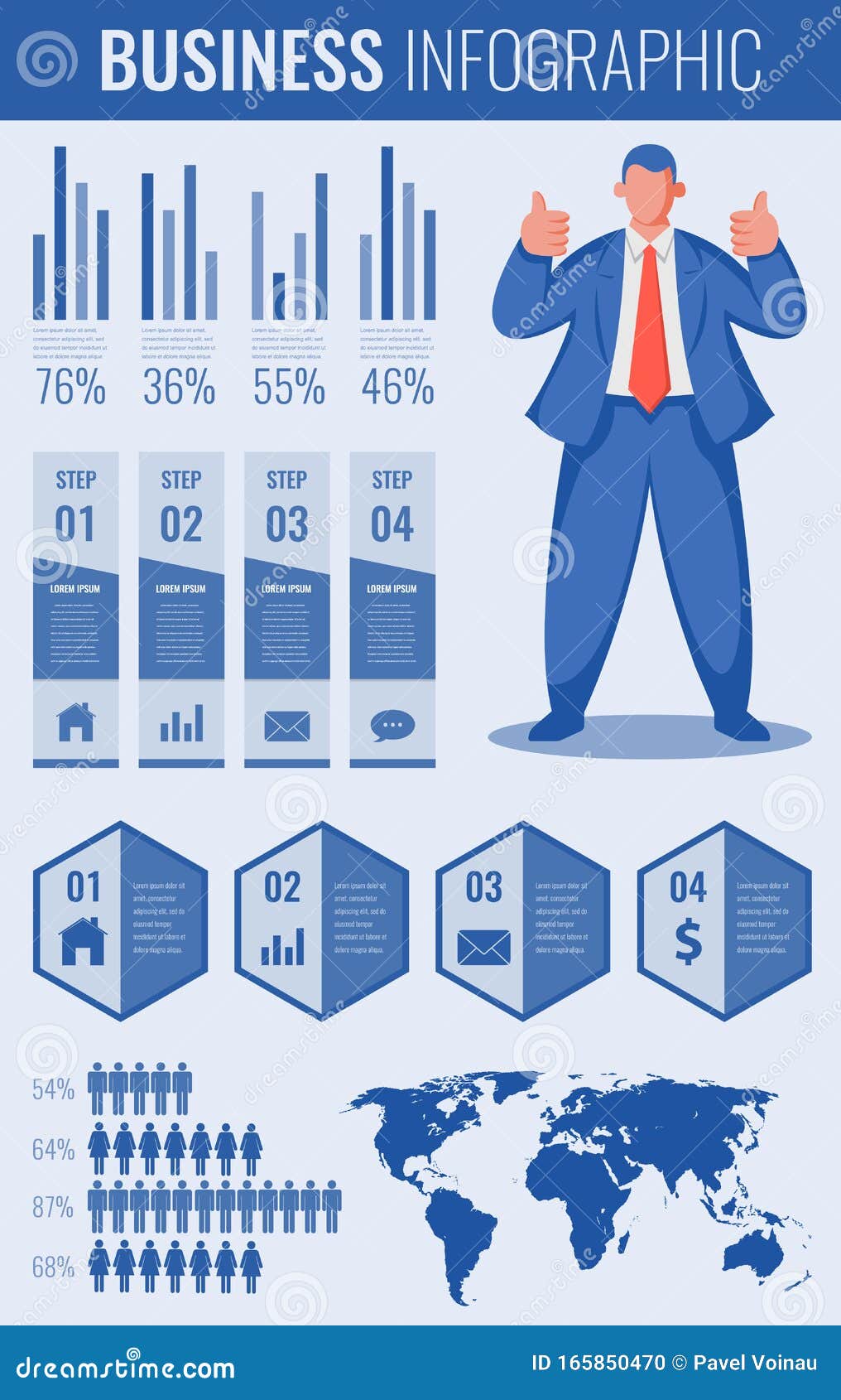 Infographic Charts for Business and Presentations. Vector Stock Vector ...