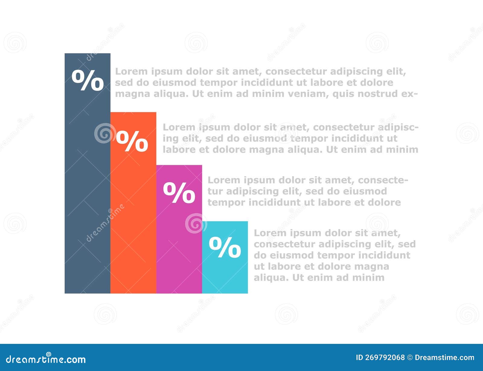 Infographic with charts stock vector. Illustration of element - 269792068