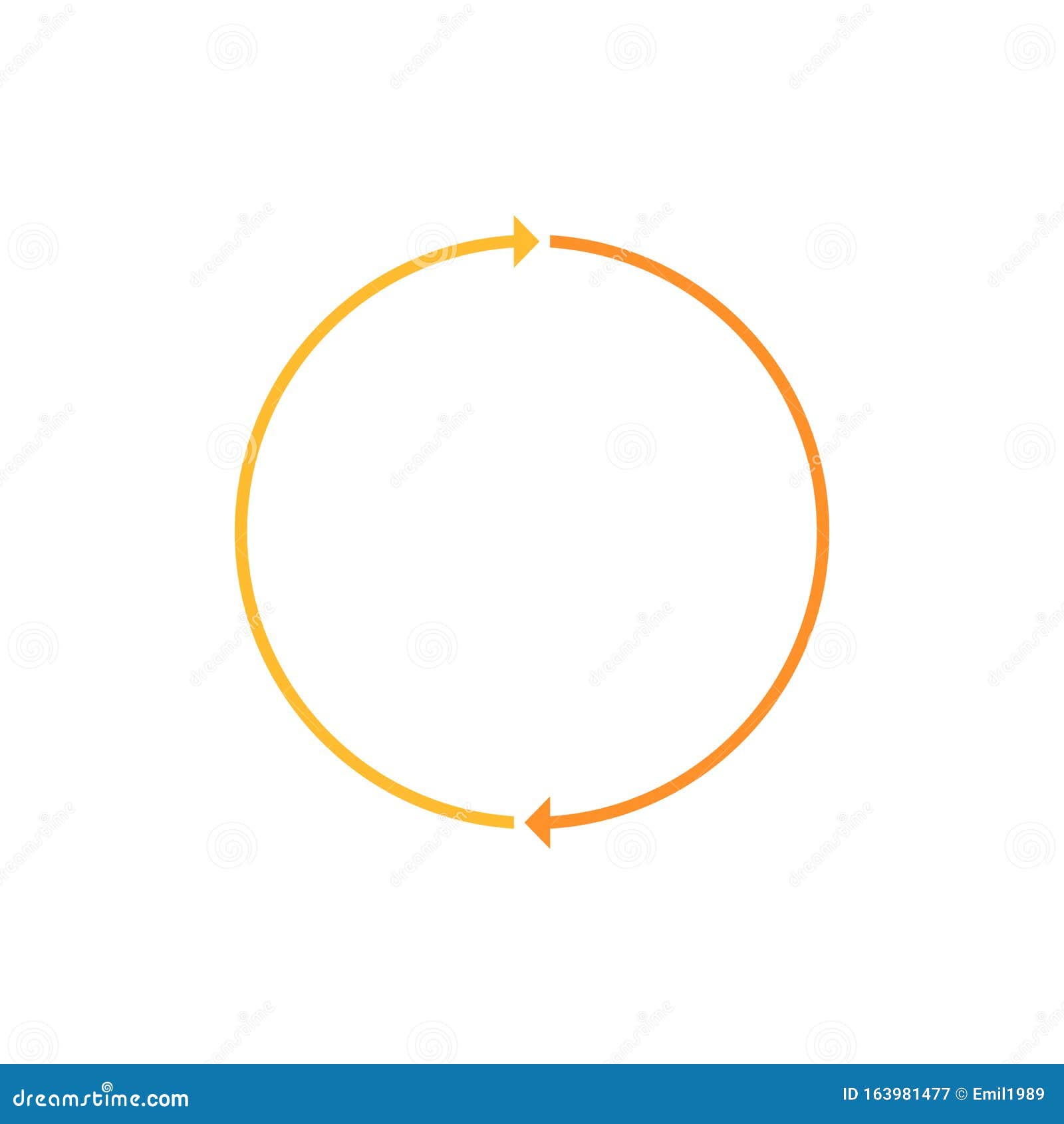 Infographic Circle Line Arrow Icon Stock Illustration - Illustration of ...