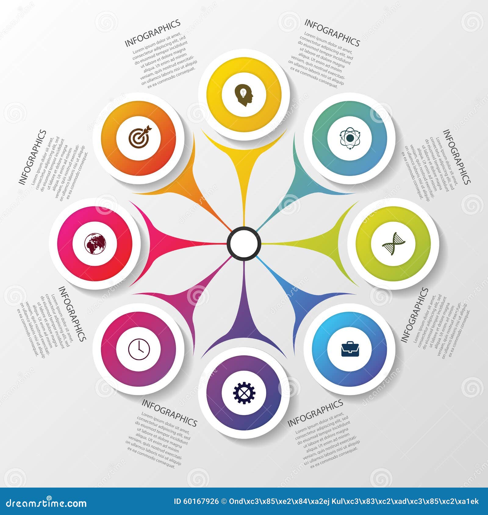 Infographic Circle. Modern Design Template Stock Vector - Illustration ...