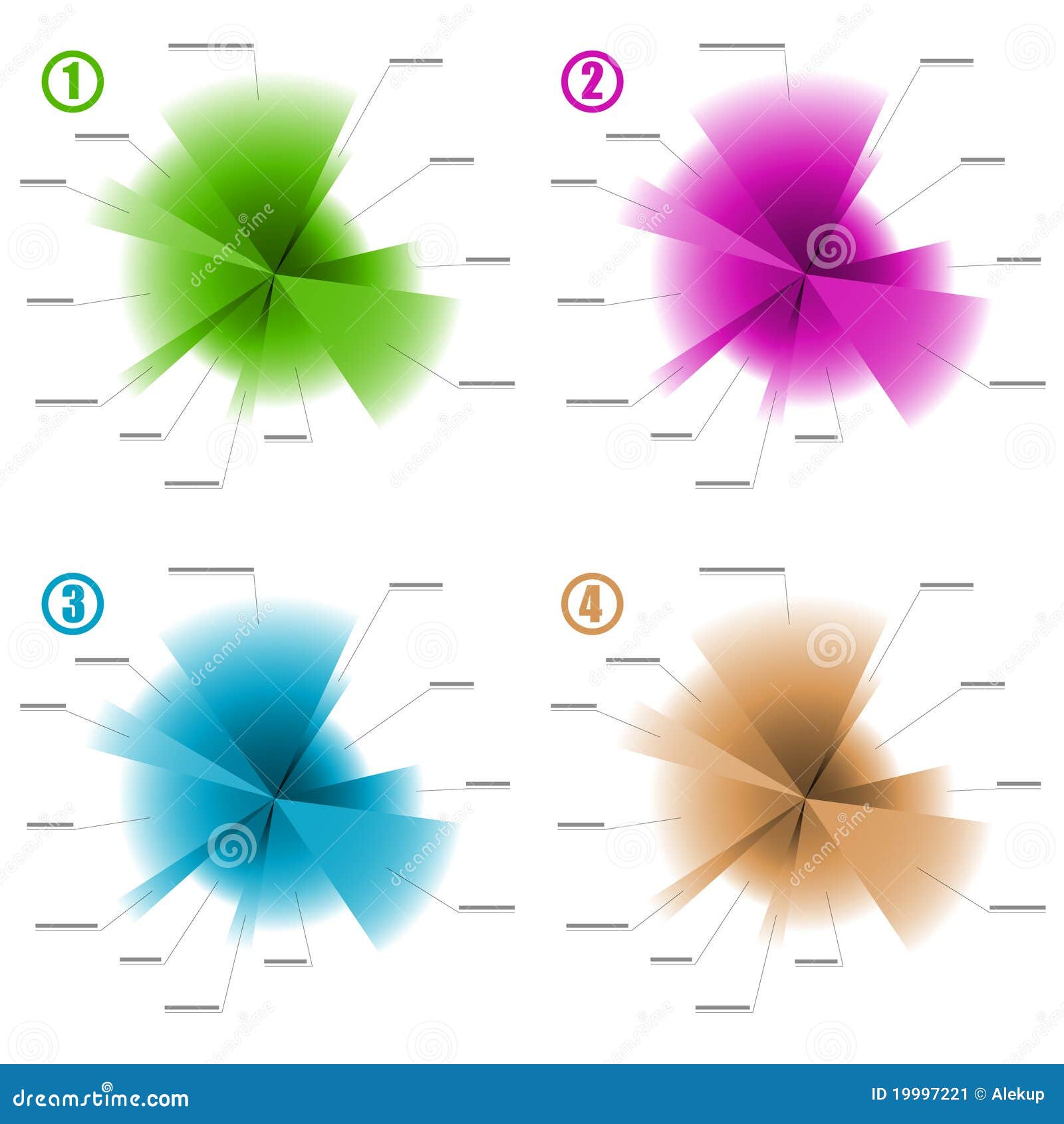 Infographic Color Diagram Templates Stock Vector - Illustration of ...