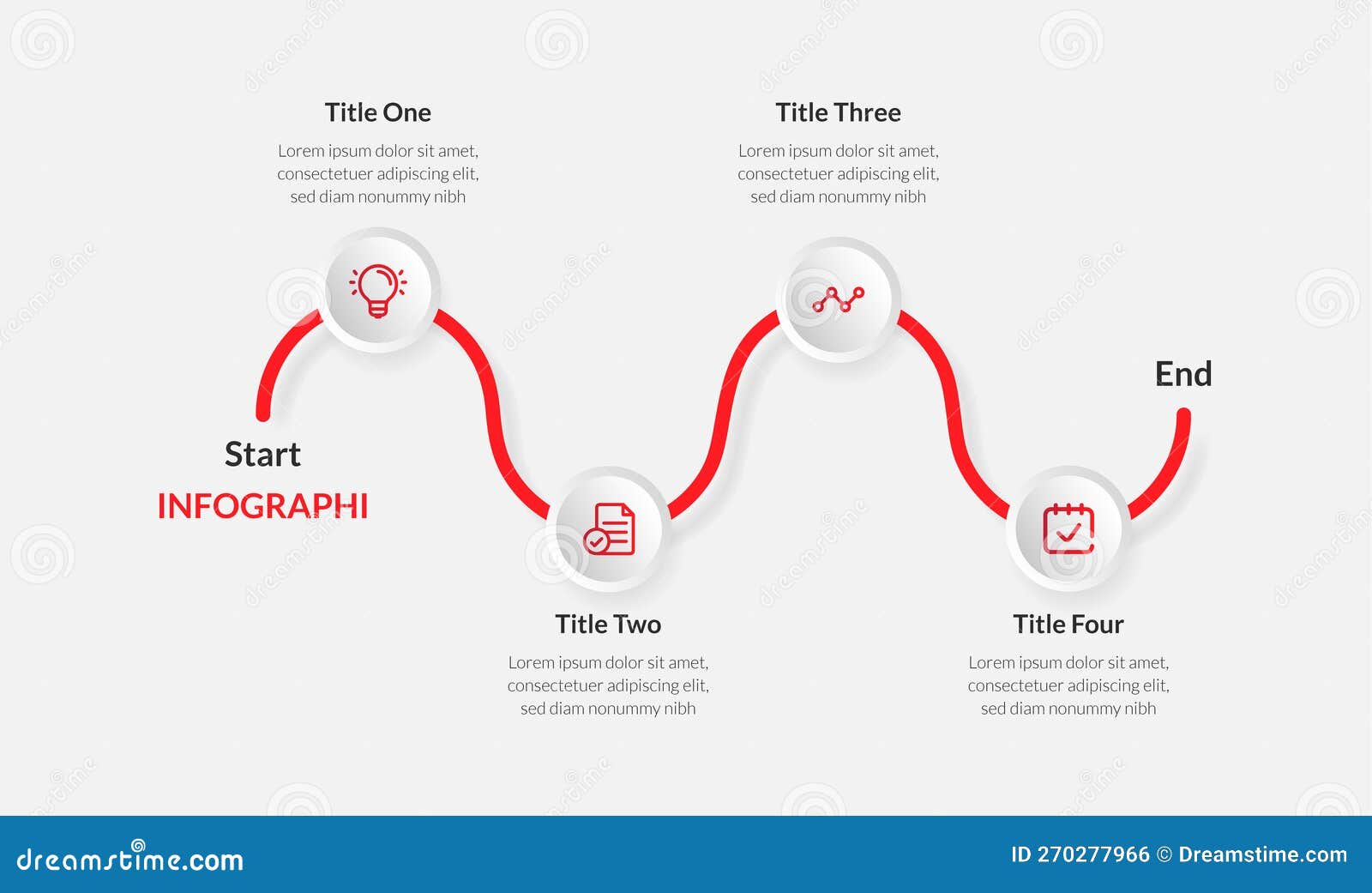 Infographic Company Management Template. Icons in Different Colors ...