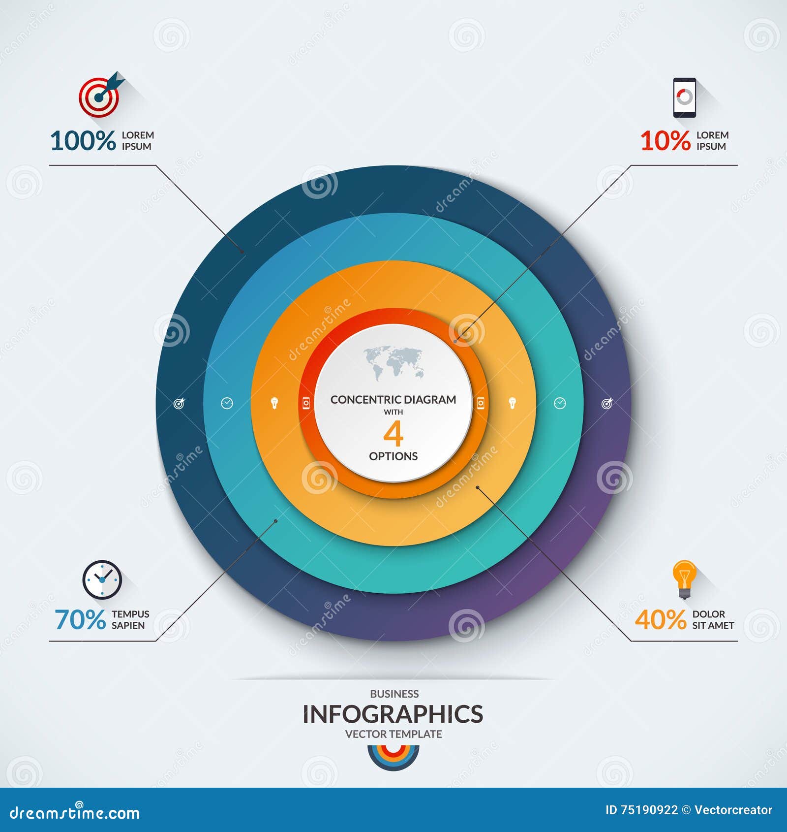 Concentric Circles Of Different Colors Cartoon Vector | CartoonDealer ... Concentric Circles Of Different Colors Cartoon Vector | CartoonDealer ...