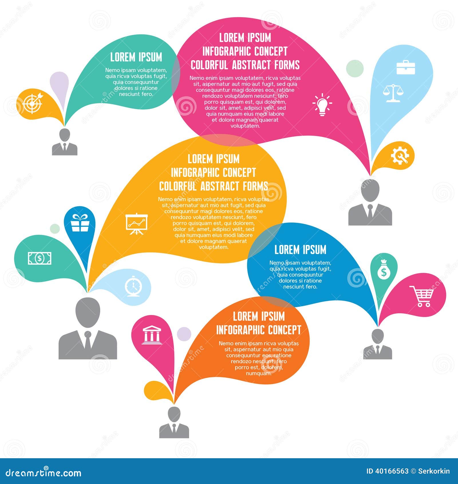 Infographic Concept - Abstract Background - Creati Stock Vector ...