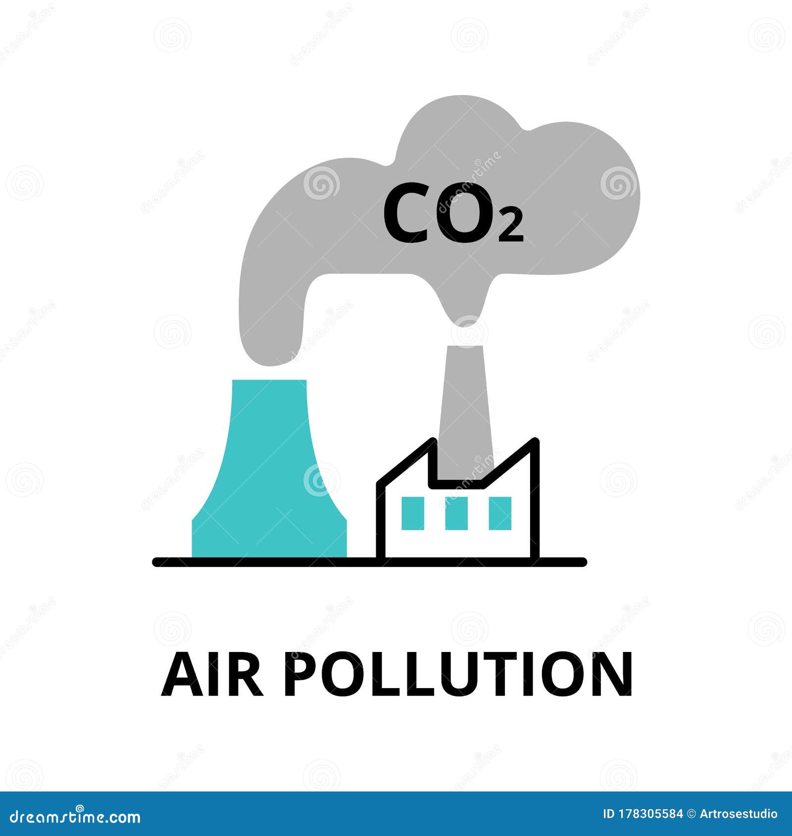 Infographic Concept Of Air Pollution Vector Illustration ...