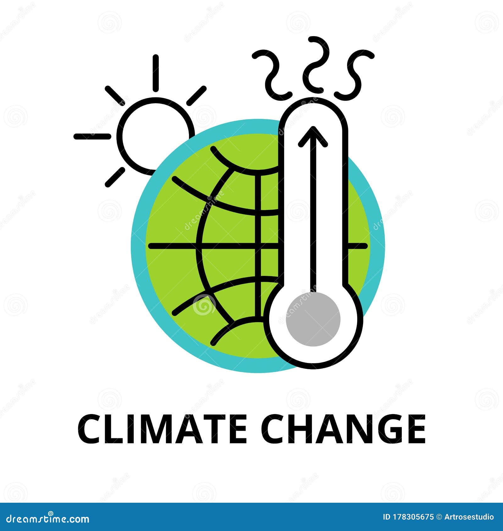Infographic Concept of Climate Change Stock Vector - Illustration of ...