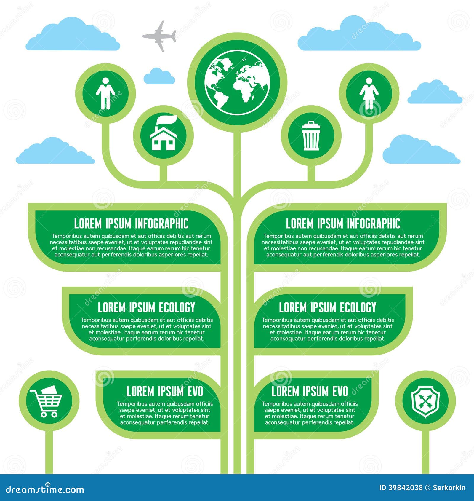 Infographic Concept of Ecology Stock Vector - Illustration of concept ...