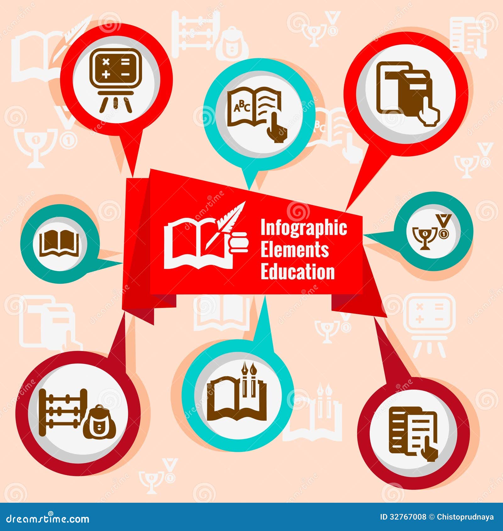 Infographic Concept Education Stock Vector - Illustration of icons ...