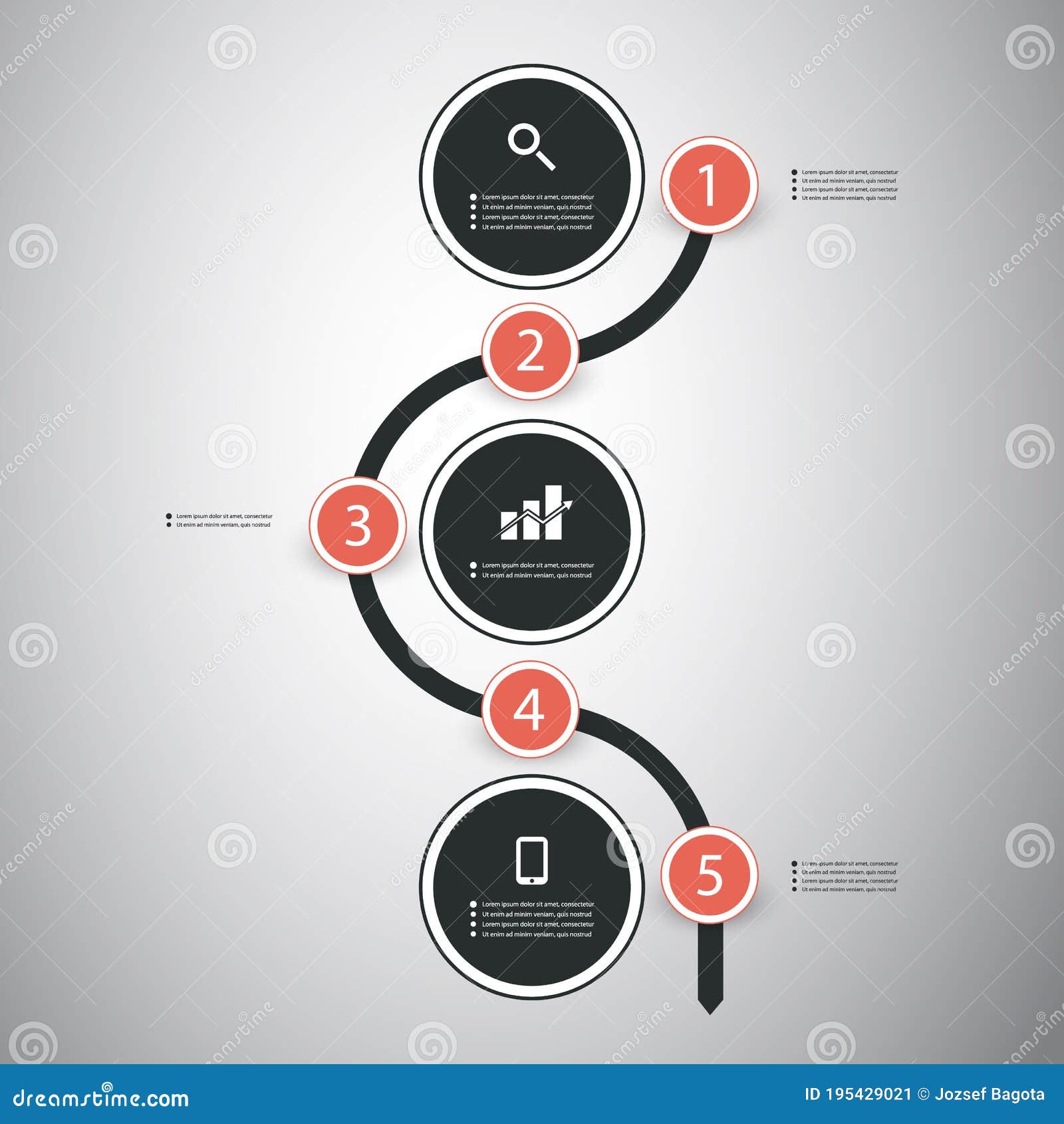 Infographic Concept - Flow Chart Design - Timeline Stock Vector ...