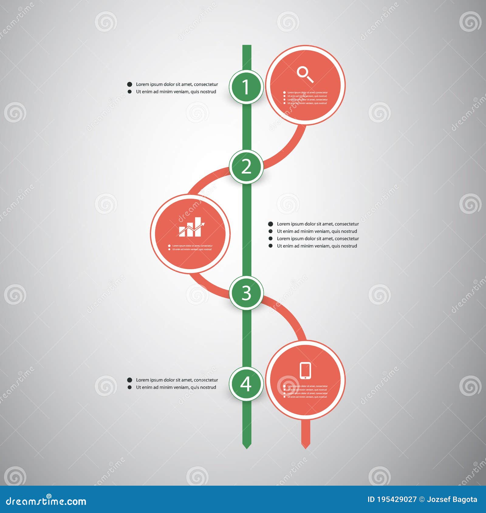Infographic Concept - Flow Chart Design - Timeline Stock Vector ...