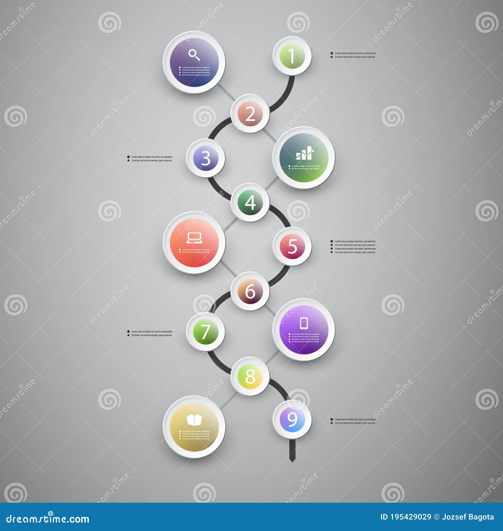 Infographic Concept - Flow Chart Design - Timeline Stock Vector ...