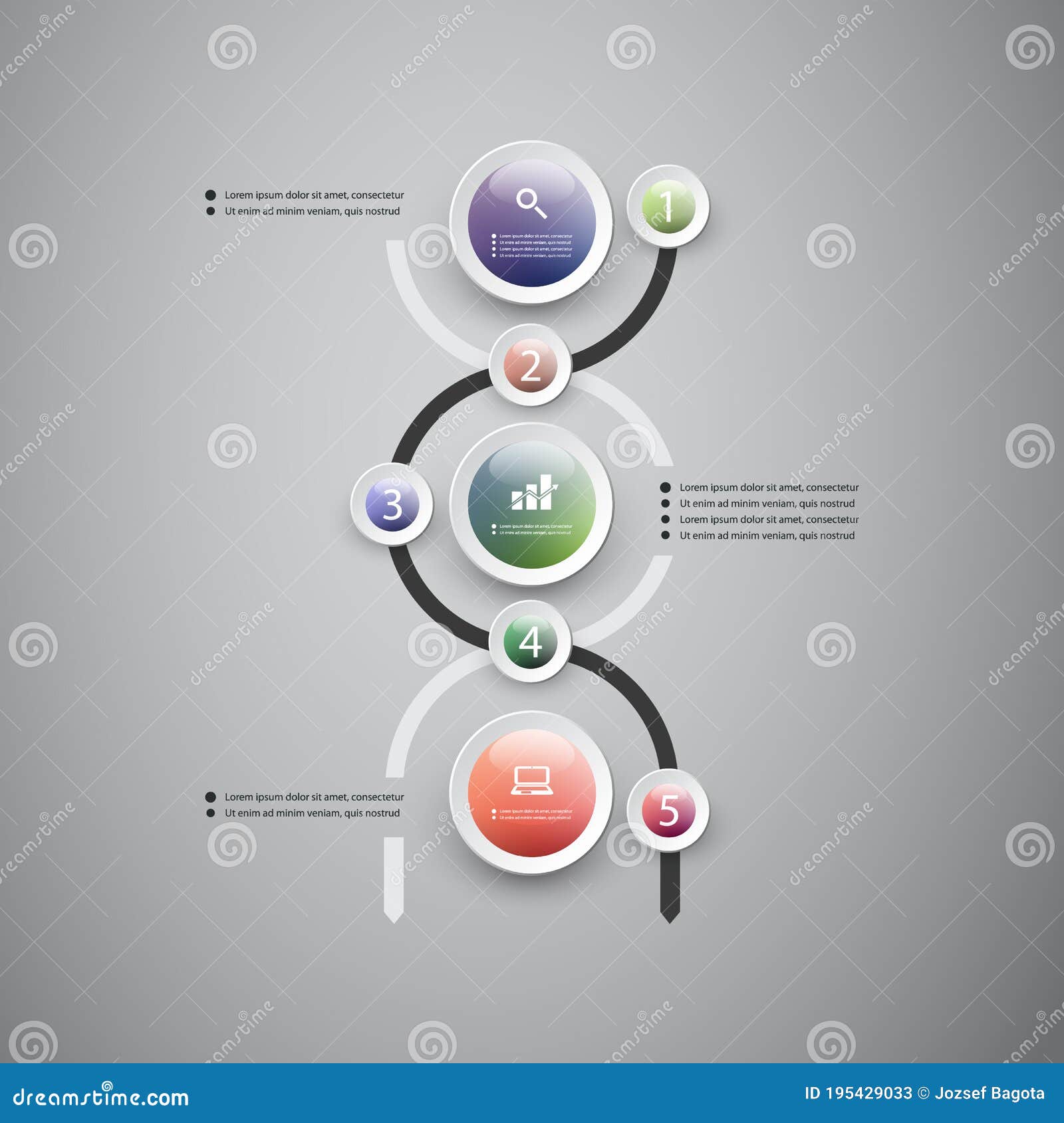 Infographic Concept - Flow Chart Design - Timeline Stock Vector ...