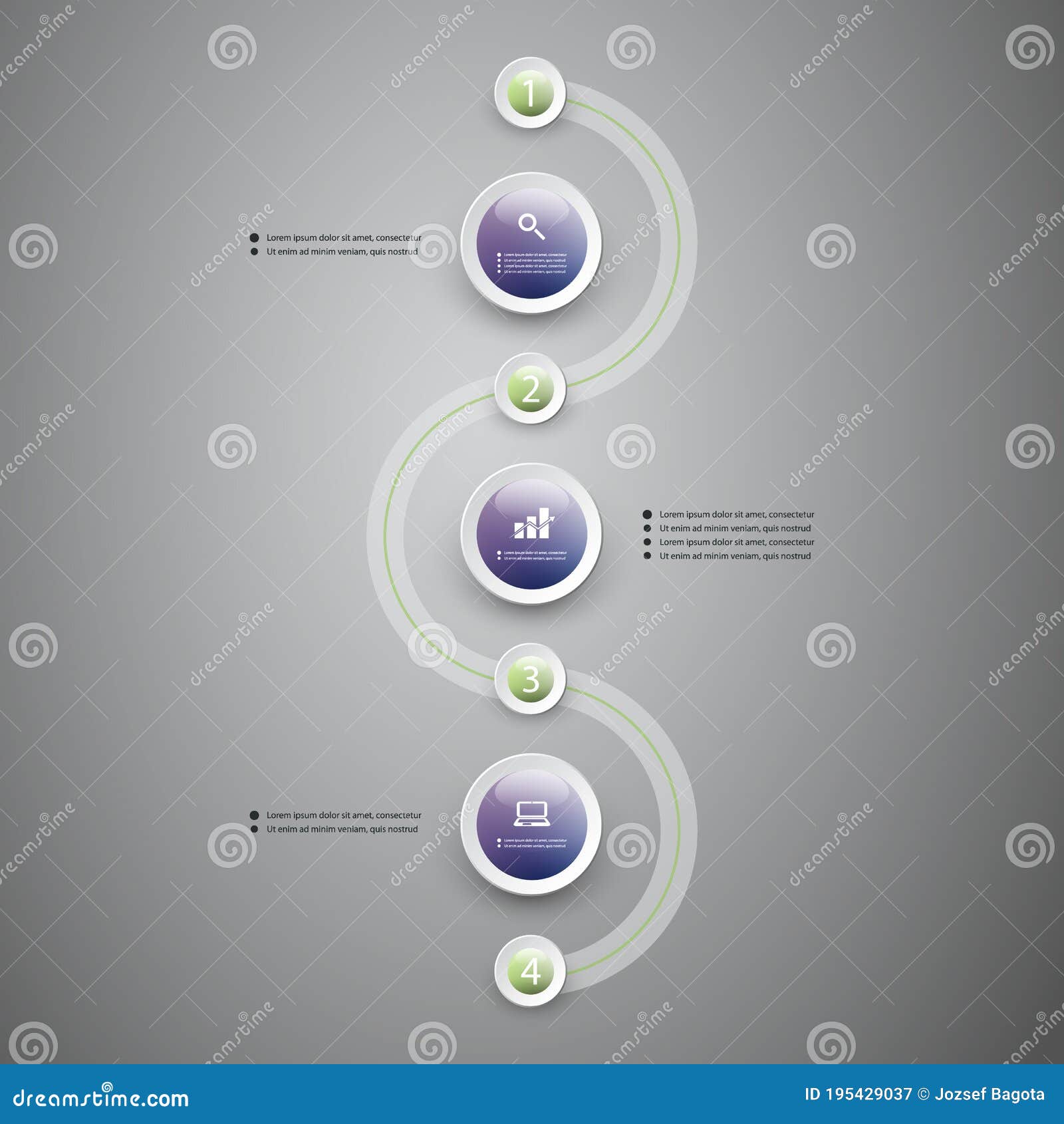 Infographic Concept - Flow Chart Design - Timeline Stock Vector ...