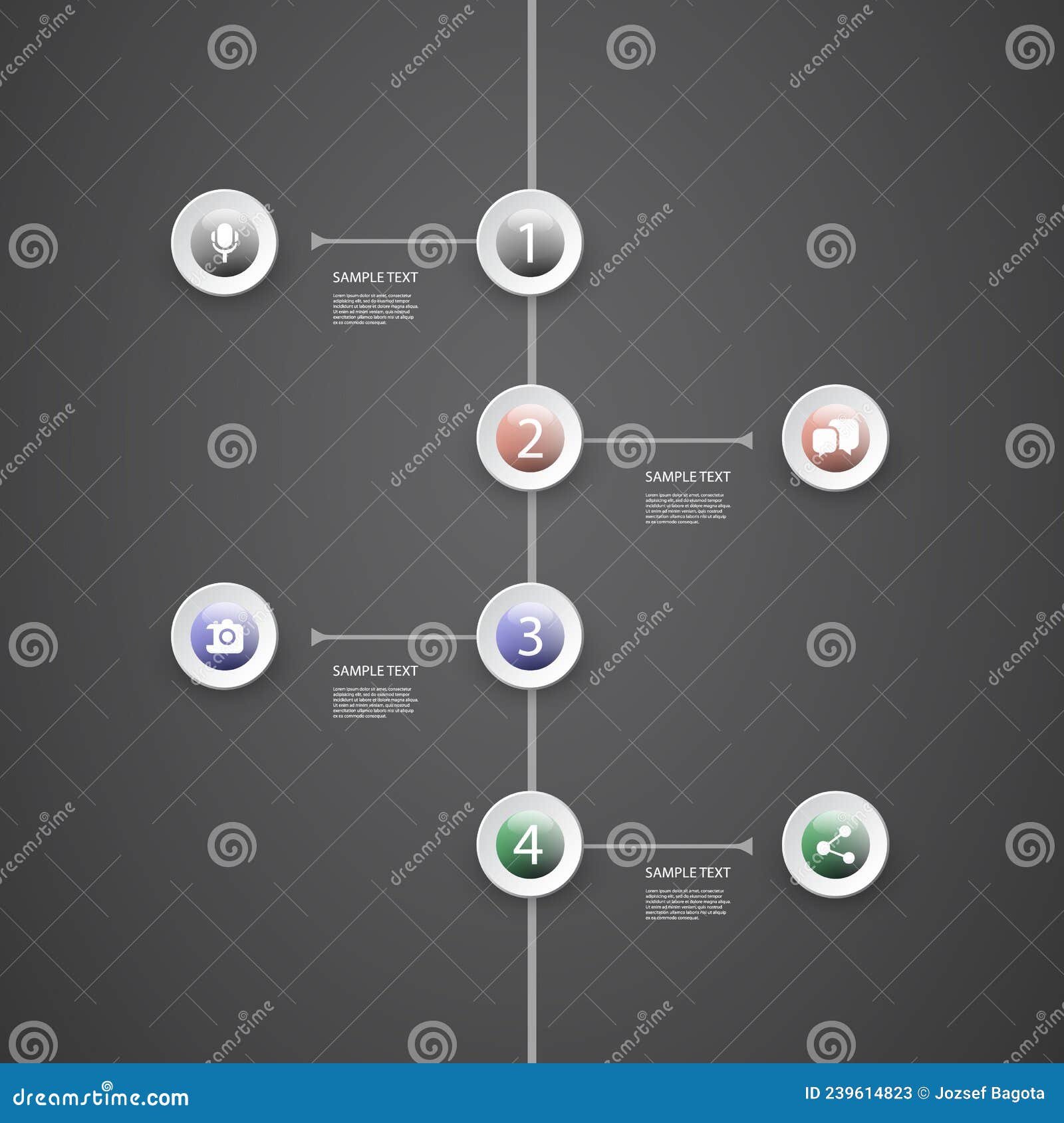 Infographic Concept - Flow Chart Design - Timeline Stock Vector ...