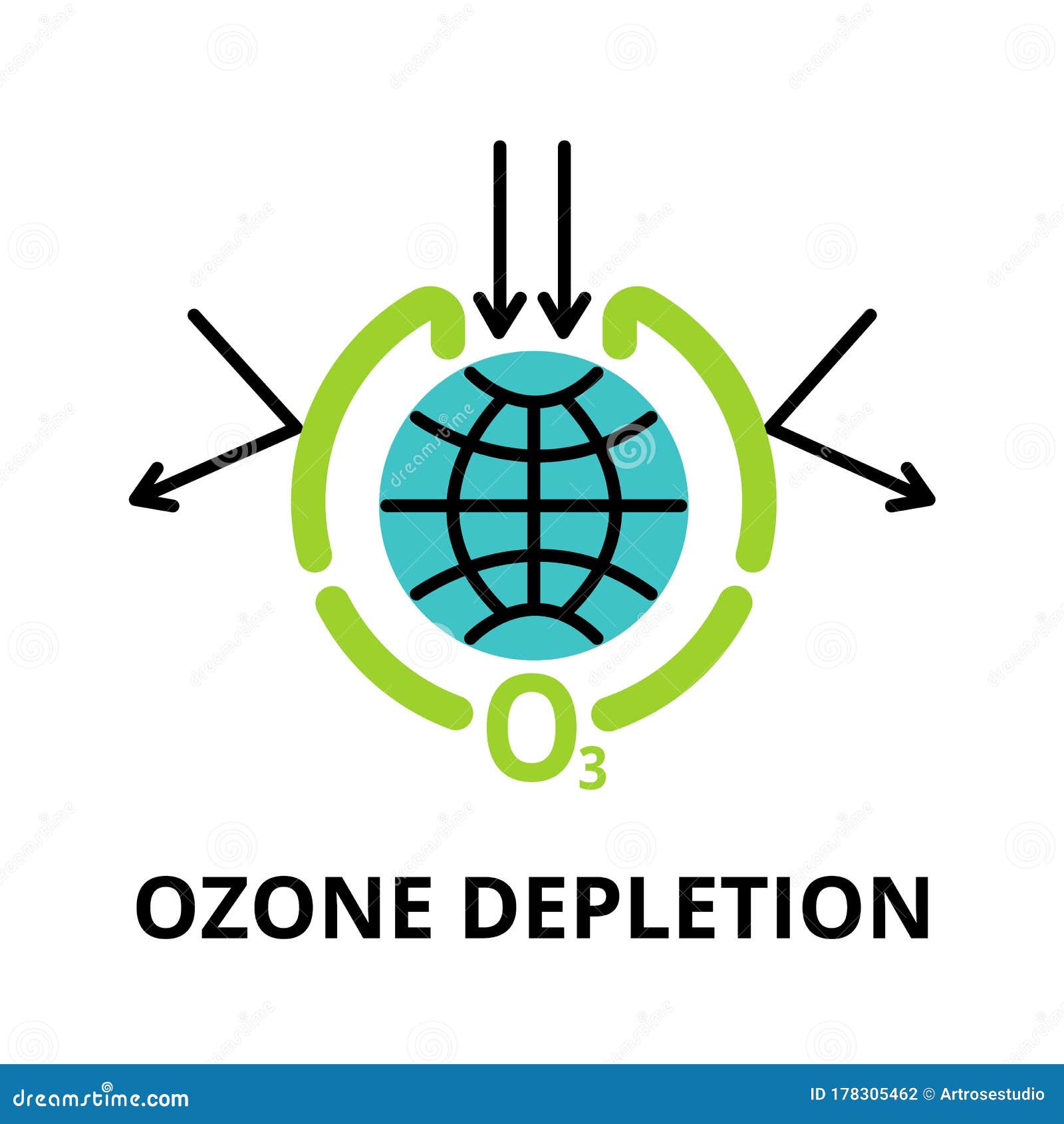 Ozone Depletion And Earth Layer Atmosphere Gradual Thinning Outline ...