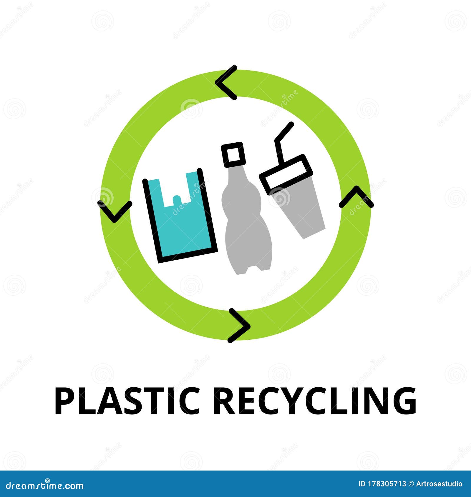 Infographic Concept of Plastic Recycling Stock Vector - Illustration of ...