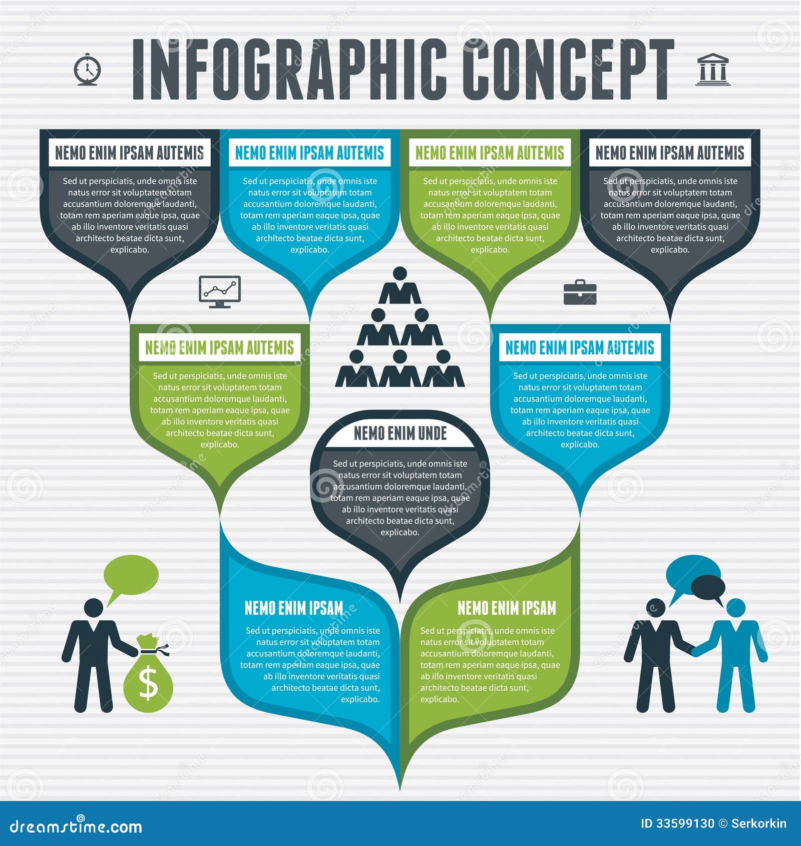 Infographic Concept Vector Scheme For Design Layout Business Presentation Number Options