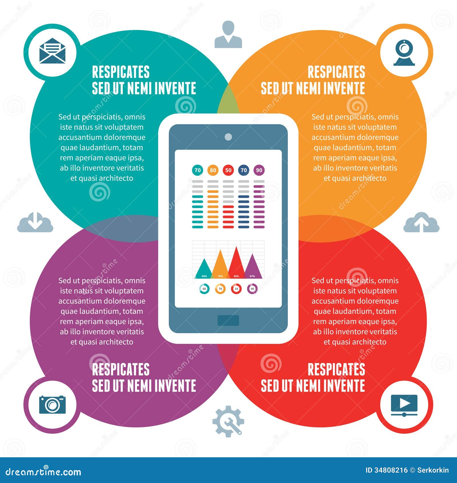 Infographic Concept - Vector Scheme with Icons Stock Vector ...