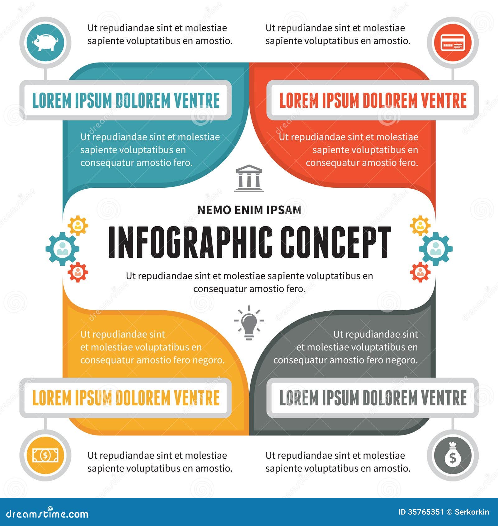 Infographic Concept - Vector Scheme with Icons Stock Vector ...