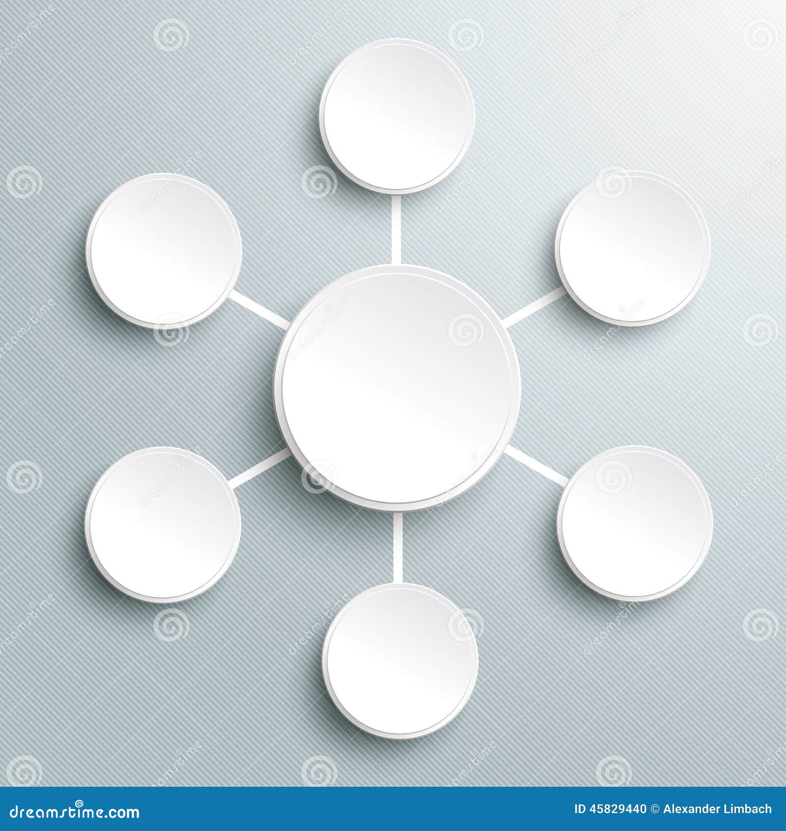 Infographic Connected Circles Template Set B Cartoon Vector ...
