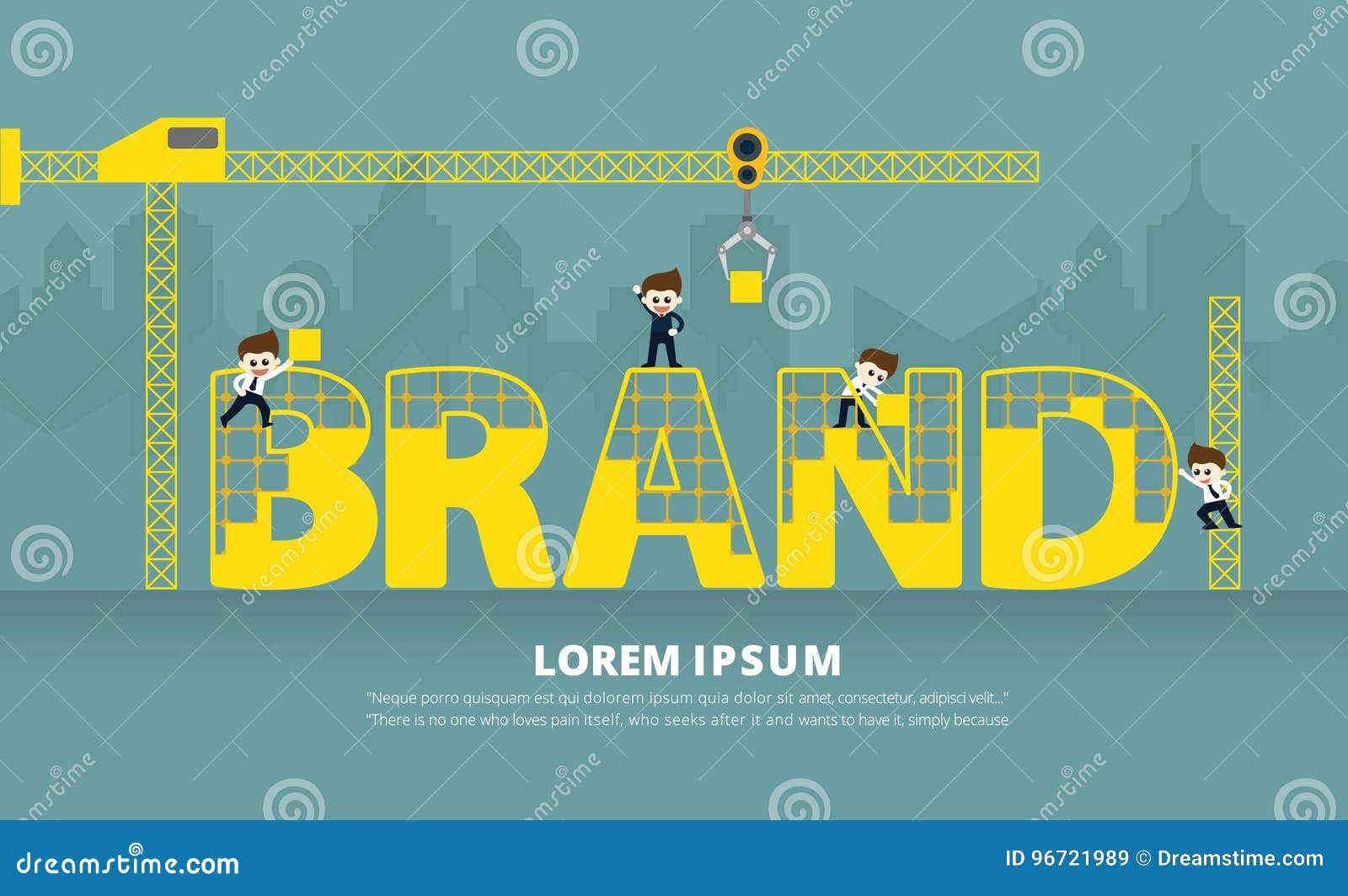Infographic Construction of Brand Stock Vector - Illustration of ...