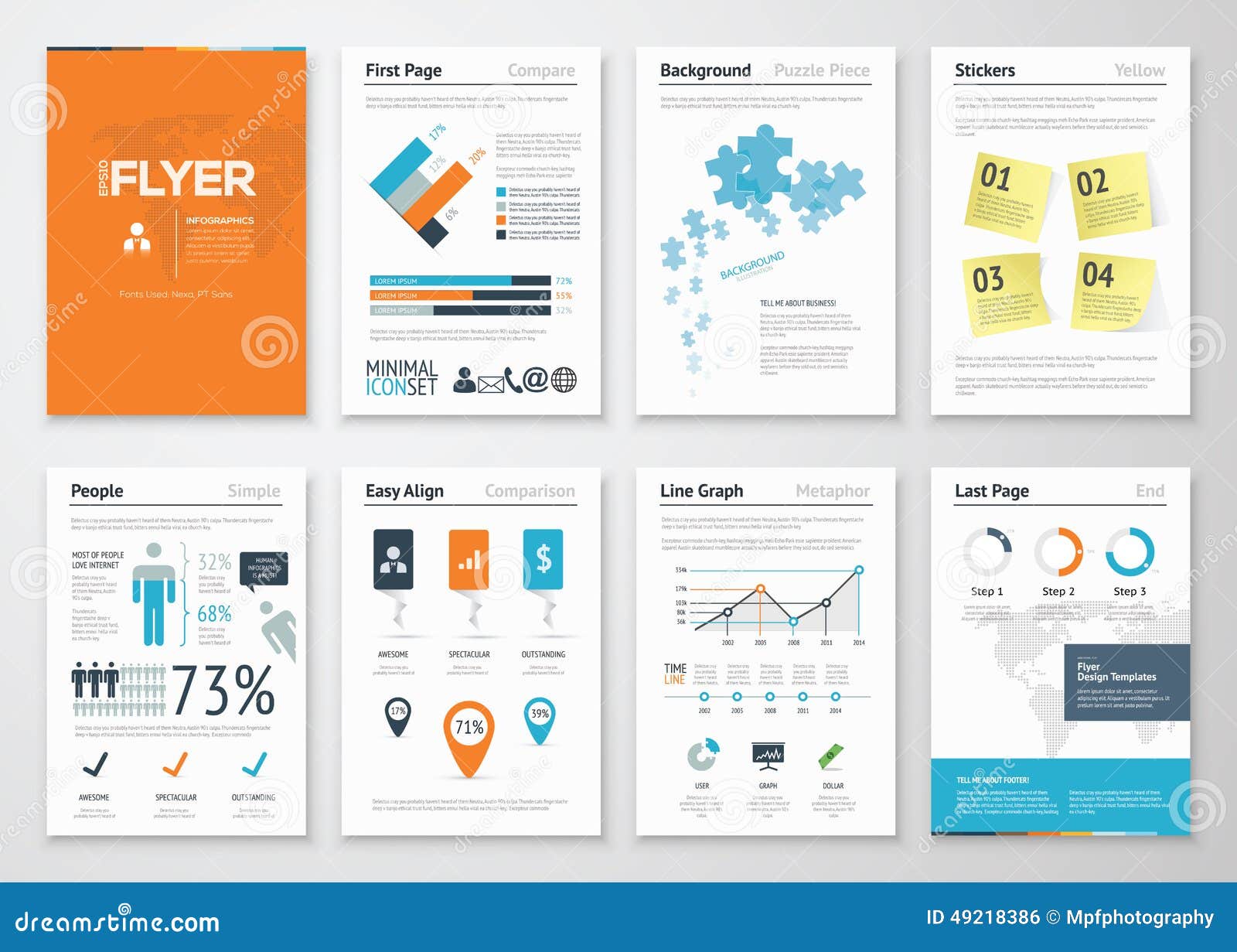 Infographic Corporate Elements and Vector Design Illustrations Stock ...