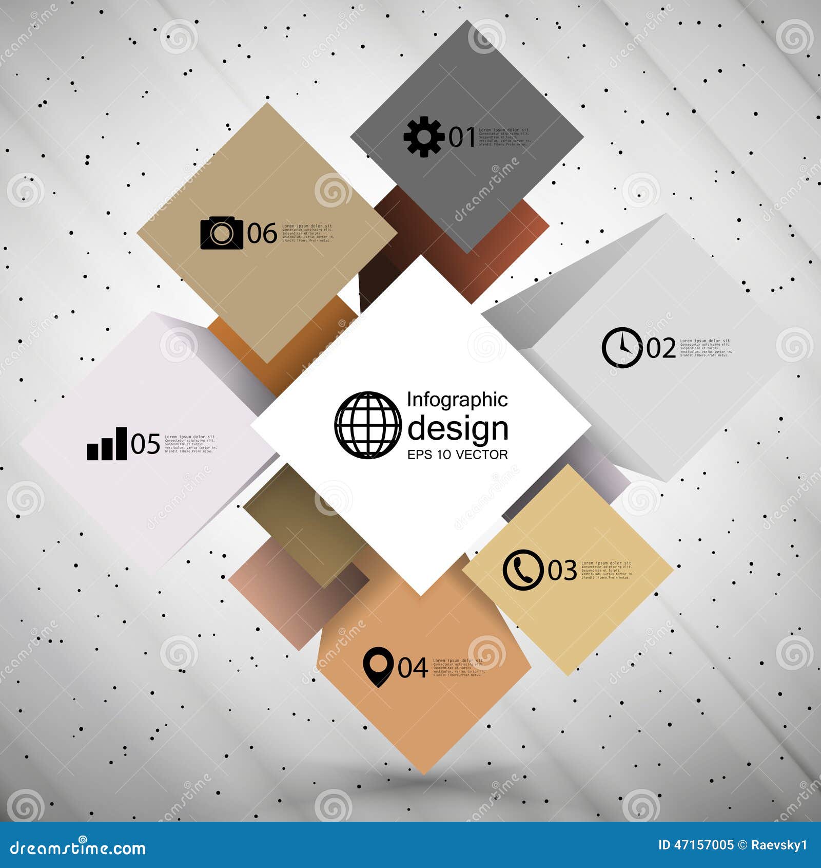 Infographic With 3D Cube Pyramid Vector Illustration | CartoonDealer ...