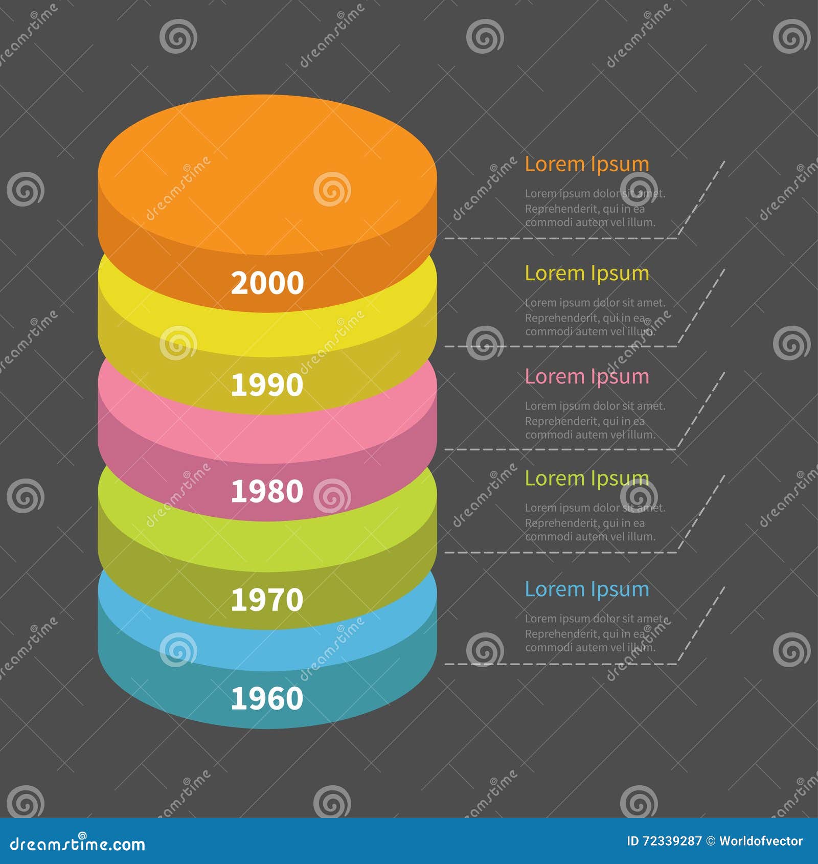 Infographic Of 3 Segment Template Cartoon Vector | CartoonDealer.com ...