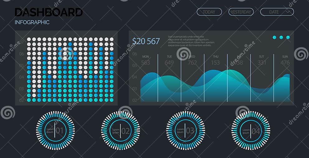 Infographic Dashboard. the Infographic Presented Visually Appealing ...