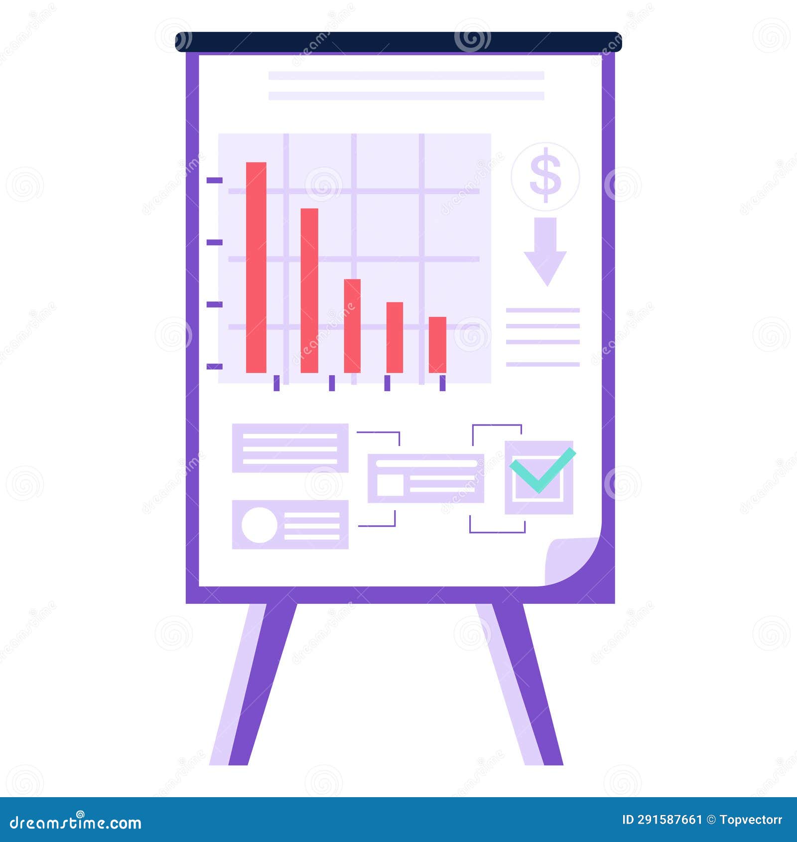 Infographic Dashboard Template with Flat Design Graphs and Charts ...
