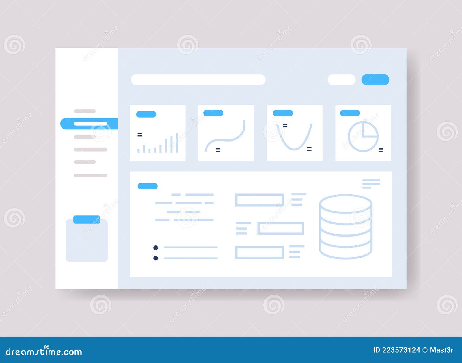 Infographic Dashboard Template with Graph Statistics Data Analysis ...