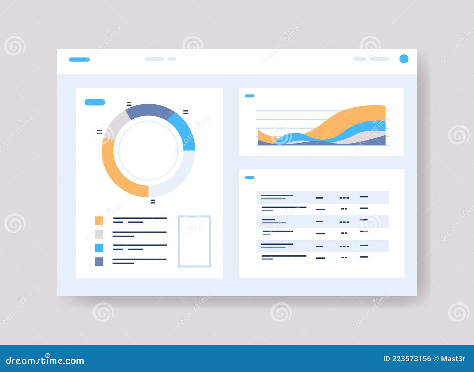 Infographic Dashboard Template with Graph Statistics Data Analysis ...