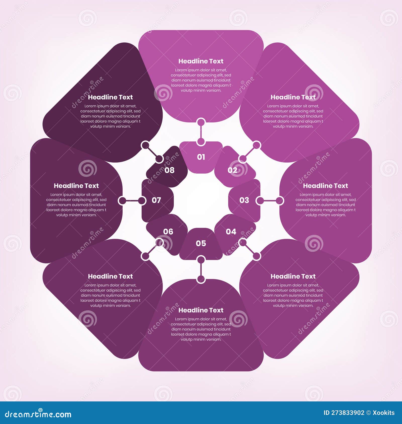Infographic Data Presentation and Overview Template Stock Vector ...