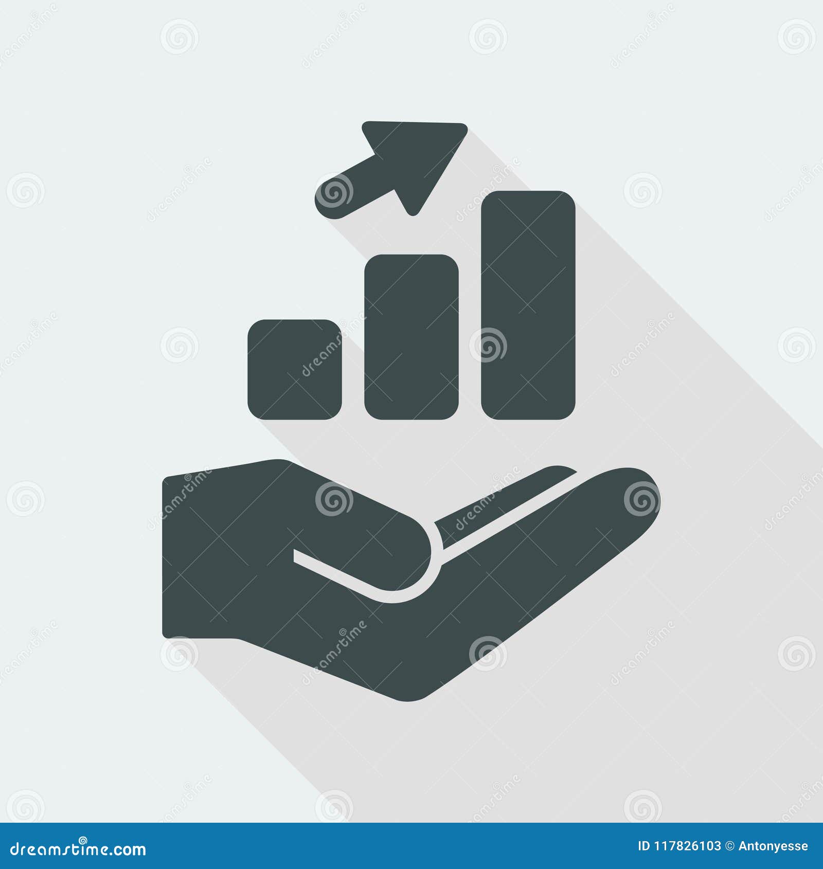 Infographic Data Services - Minimal Vector Flat Icon Stock Vector ...